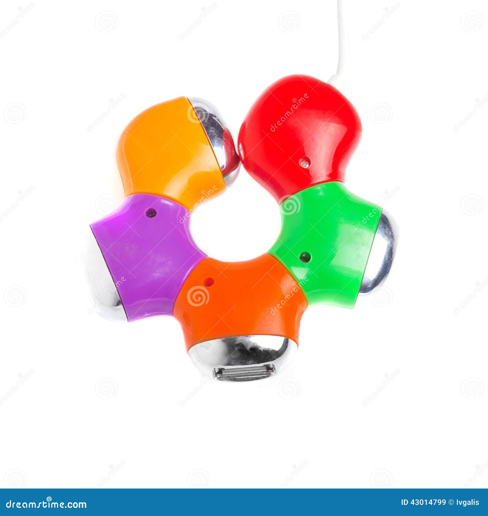 Flower-shaped USB hub stock image. Image of business - 43014799