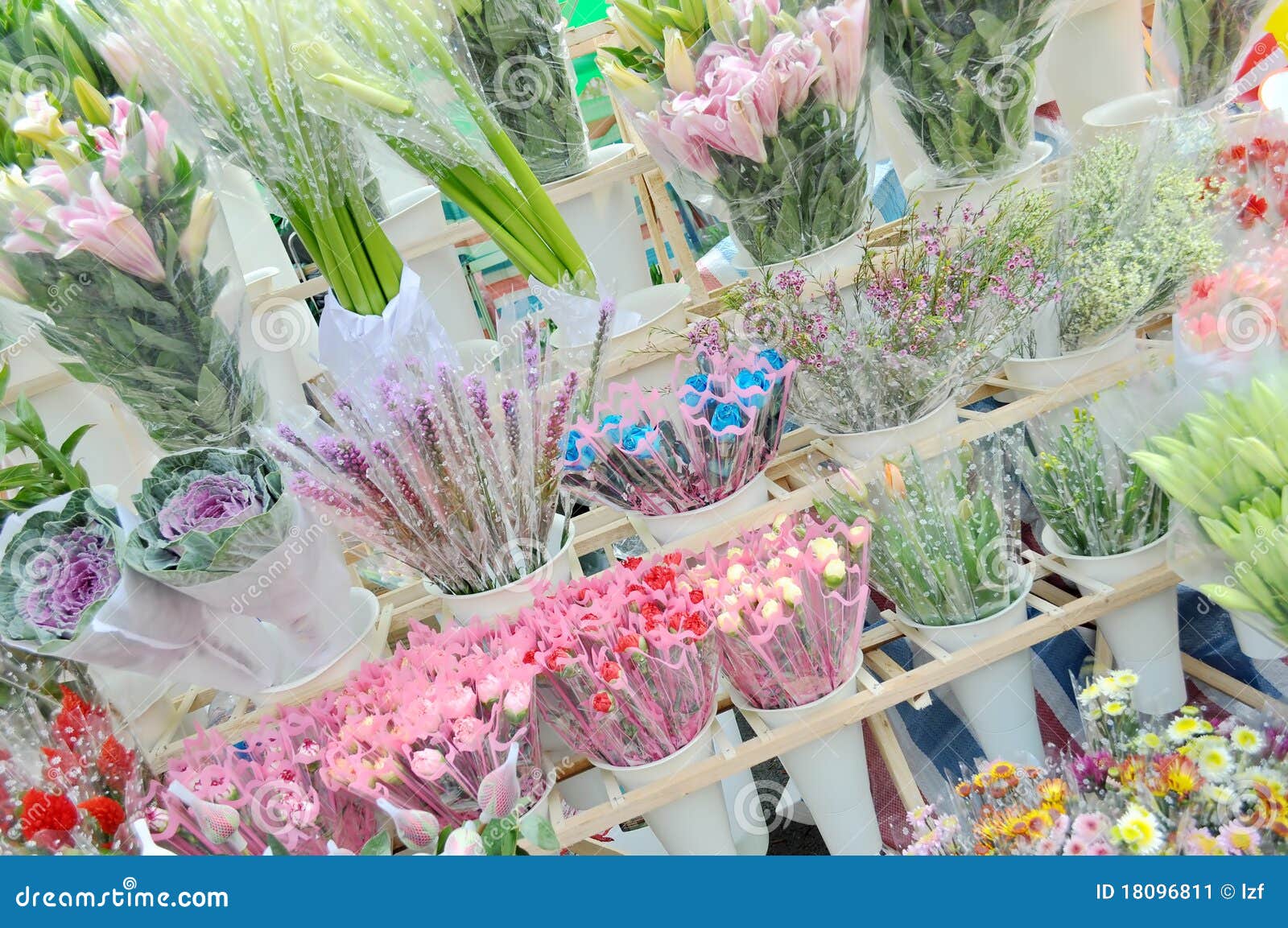Flower shop stock image. Image of peony, garden, closeup - 18096811