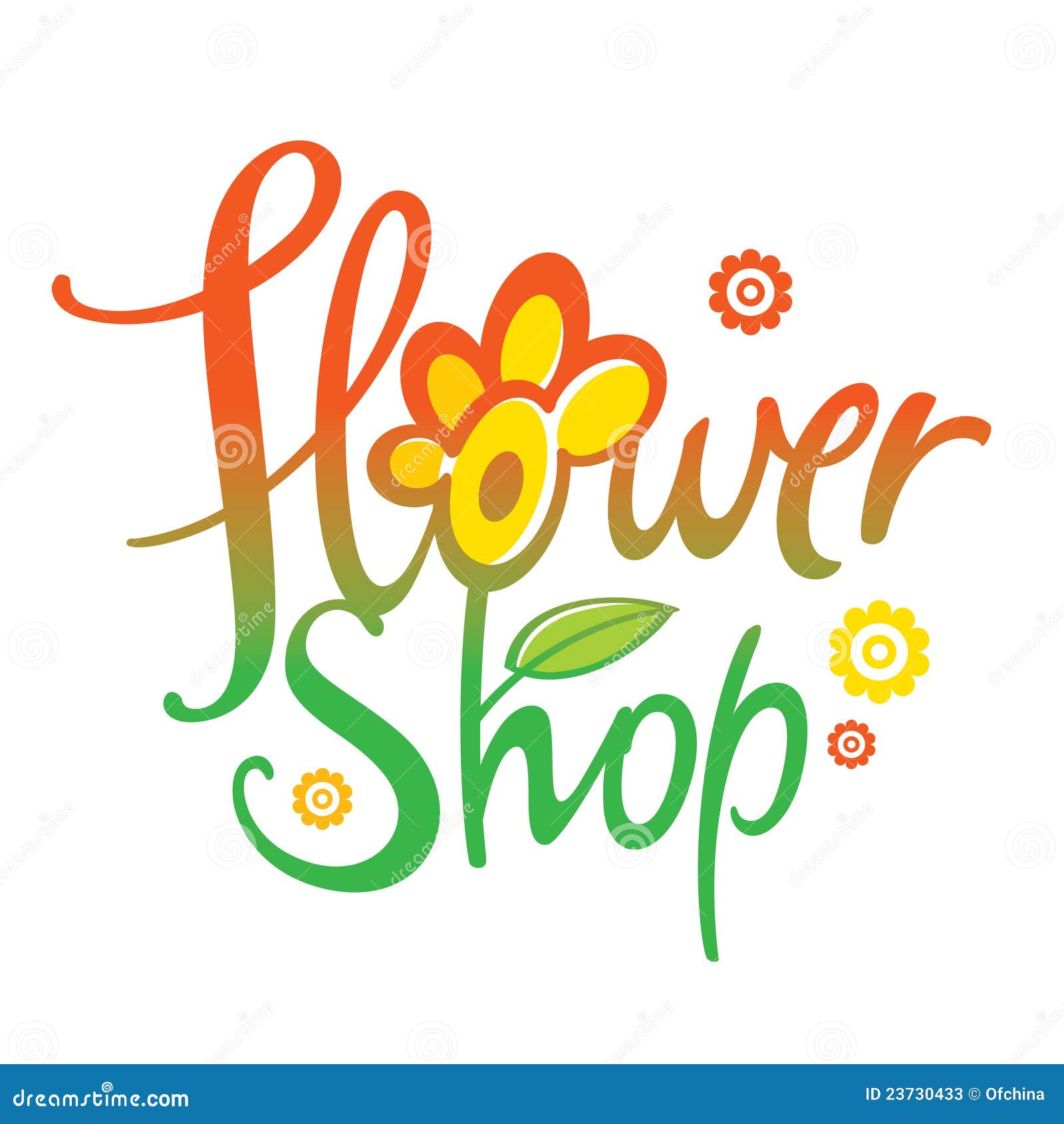 Flower Shop stock vector. Illustration of plant, floral - 23730433