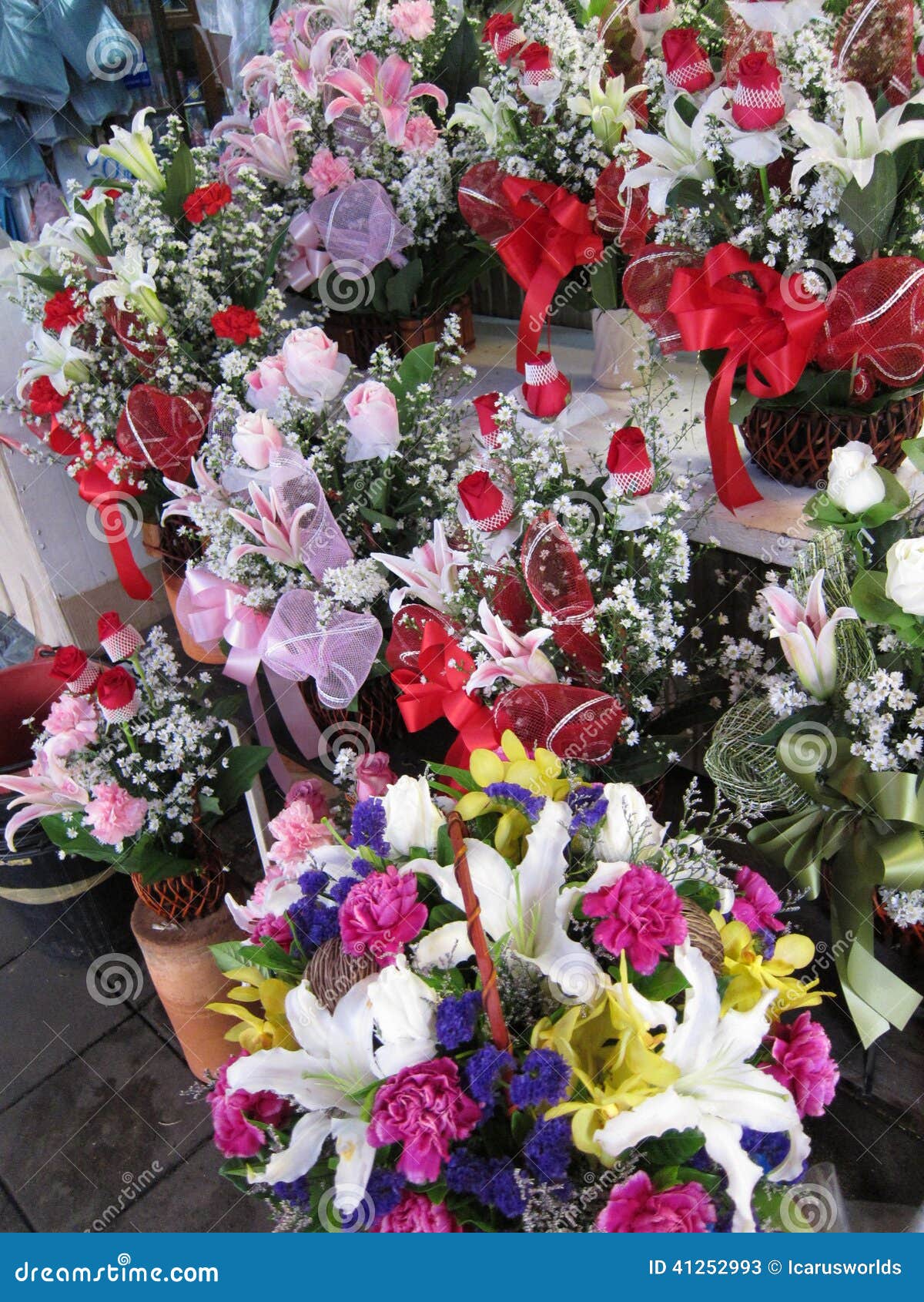 Flower Shop stock image. Image of yellow, flowers, colors - 41252993