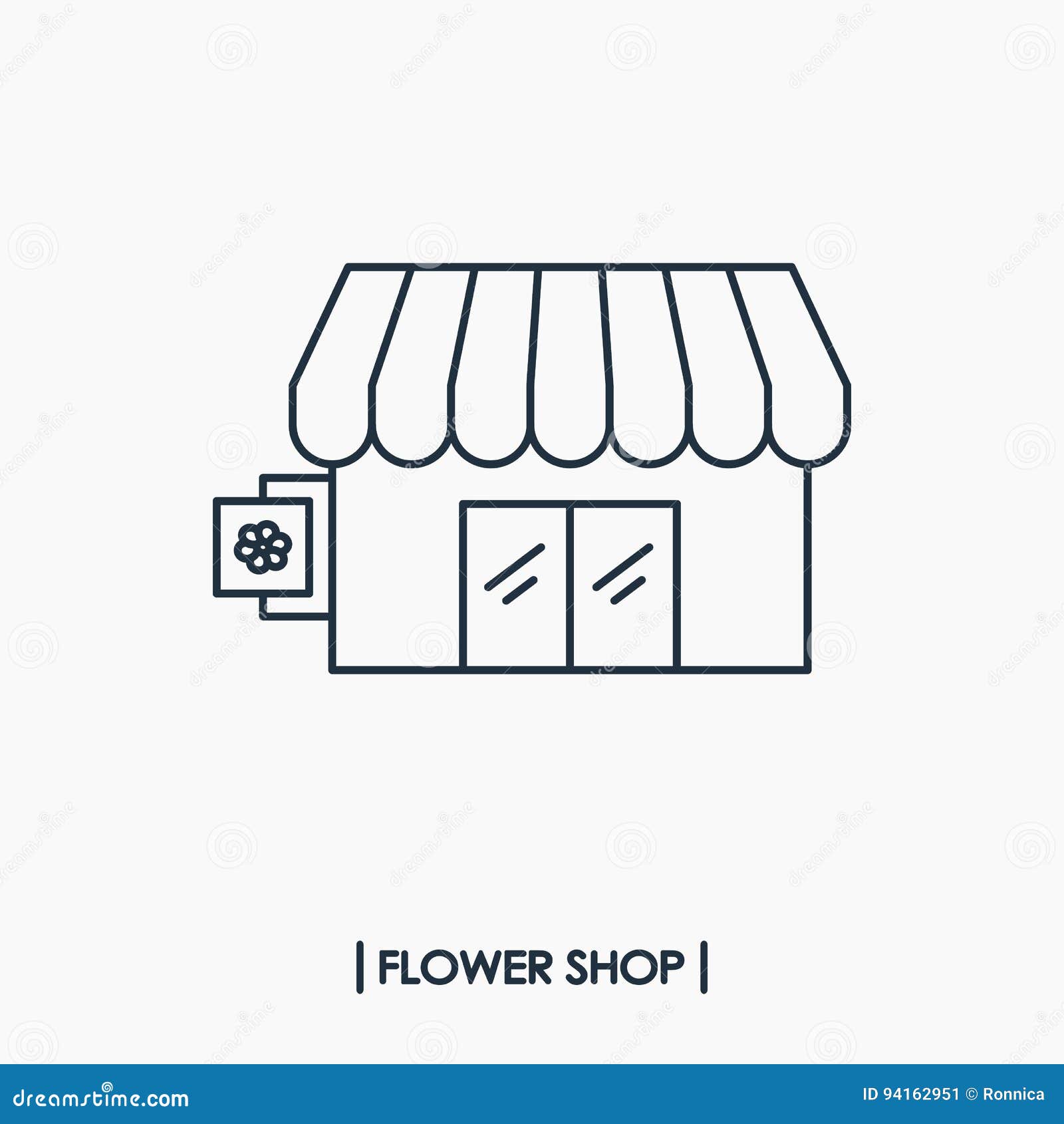 Flower shop icon stock vector. Illustration of icon, florist - 94162951