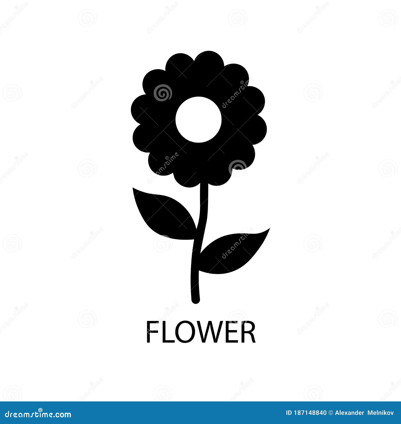 Flower Sign Vector Icon. Vector Illustration Eps 10 Stock Illustration ...