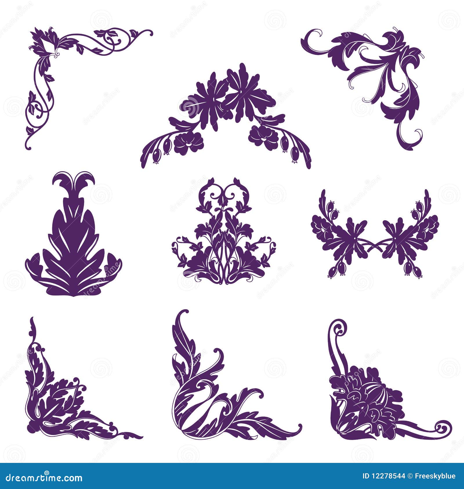 Flower Silhouette Pattern stock illustration. Illustration of blossom ...
