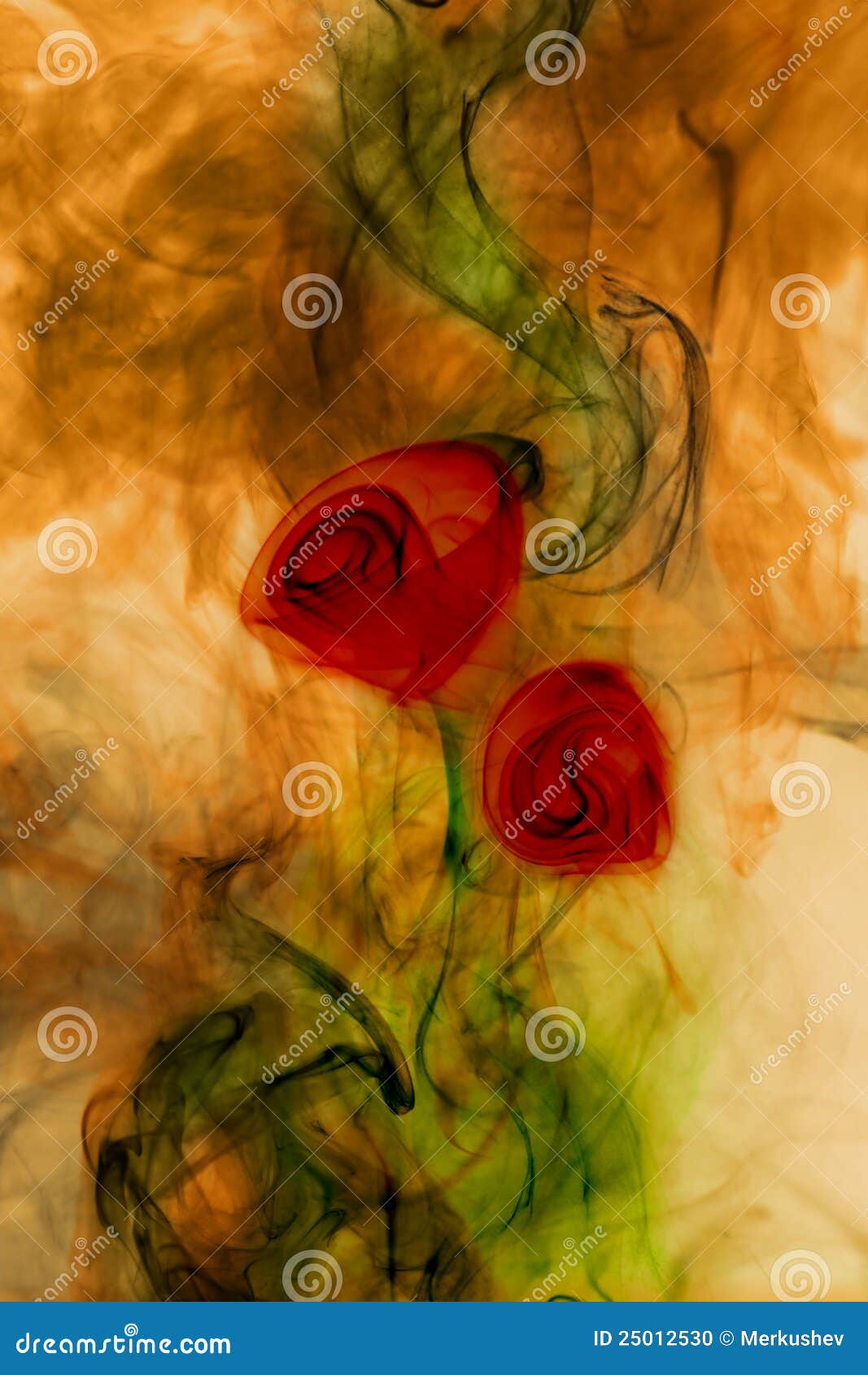 Flower smoke stock illustration. Illustration of green - 25012530