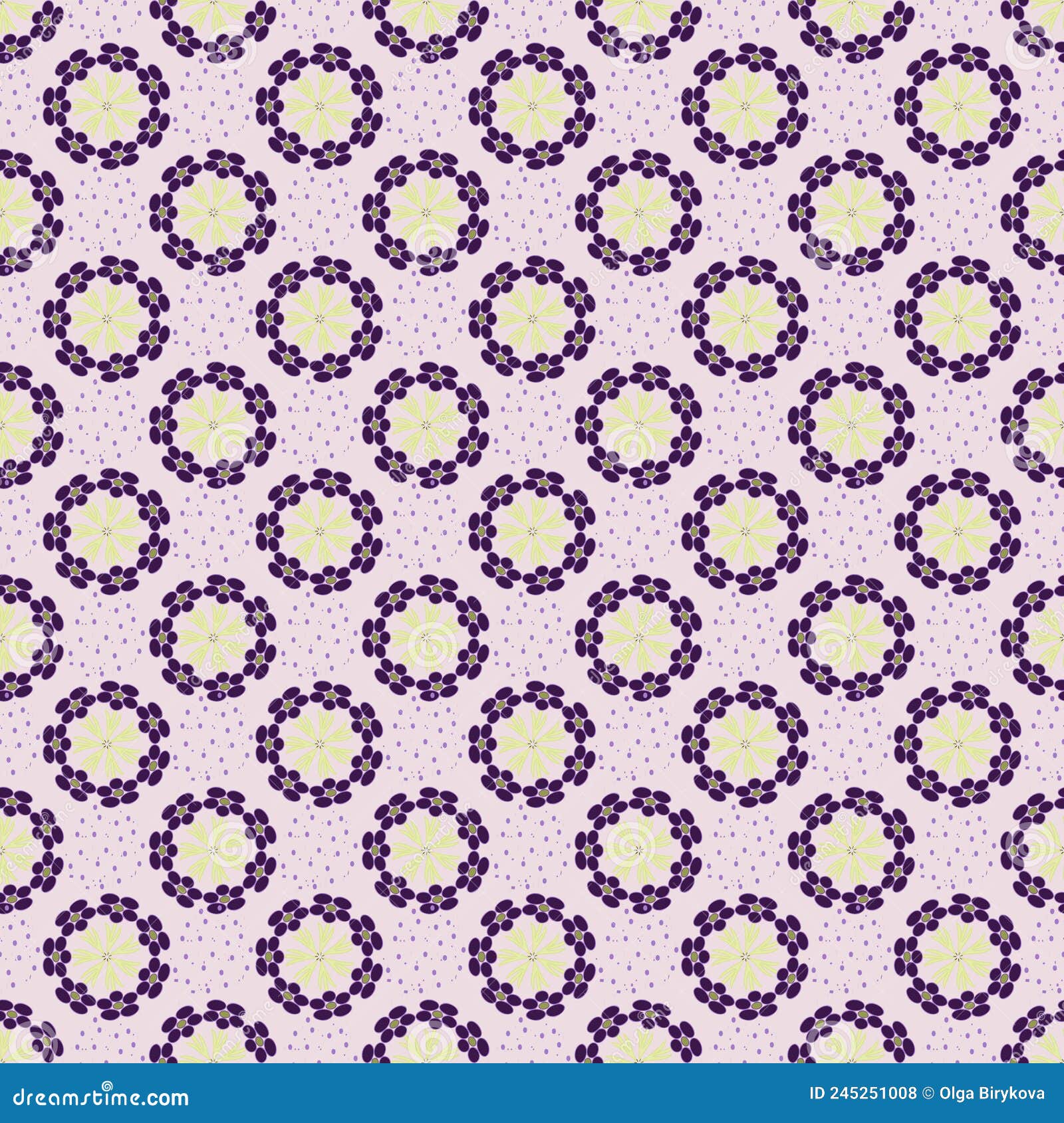 Flower and dots stock illustration. Illustration of decorative - 245251008