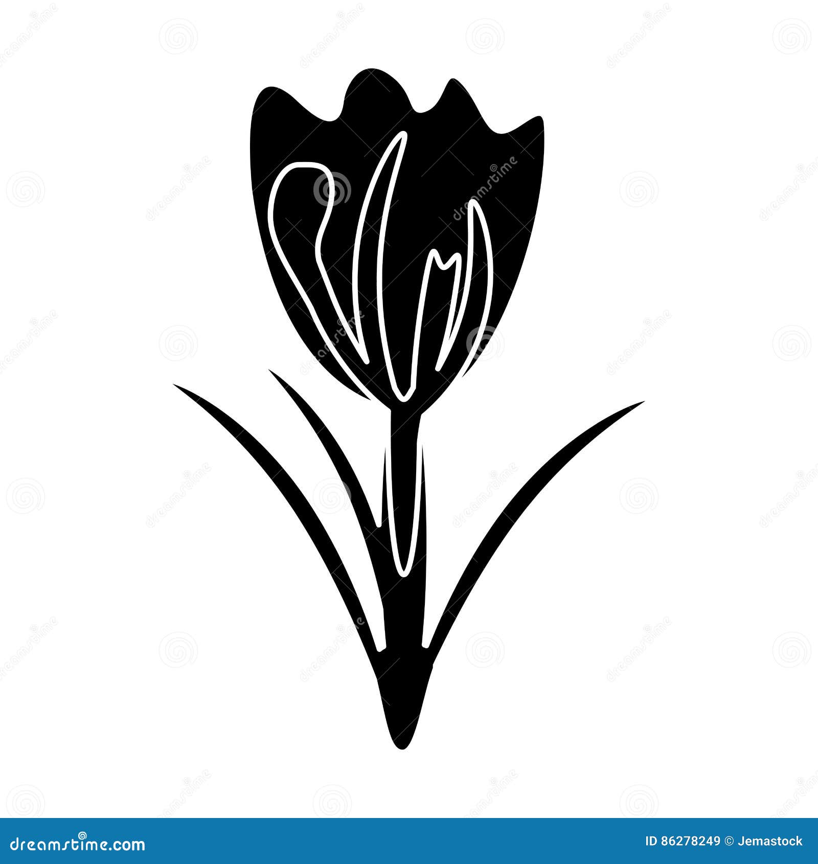 Flower Spring Natural Decoration Pictogram Stock Vector - Illustration ...