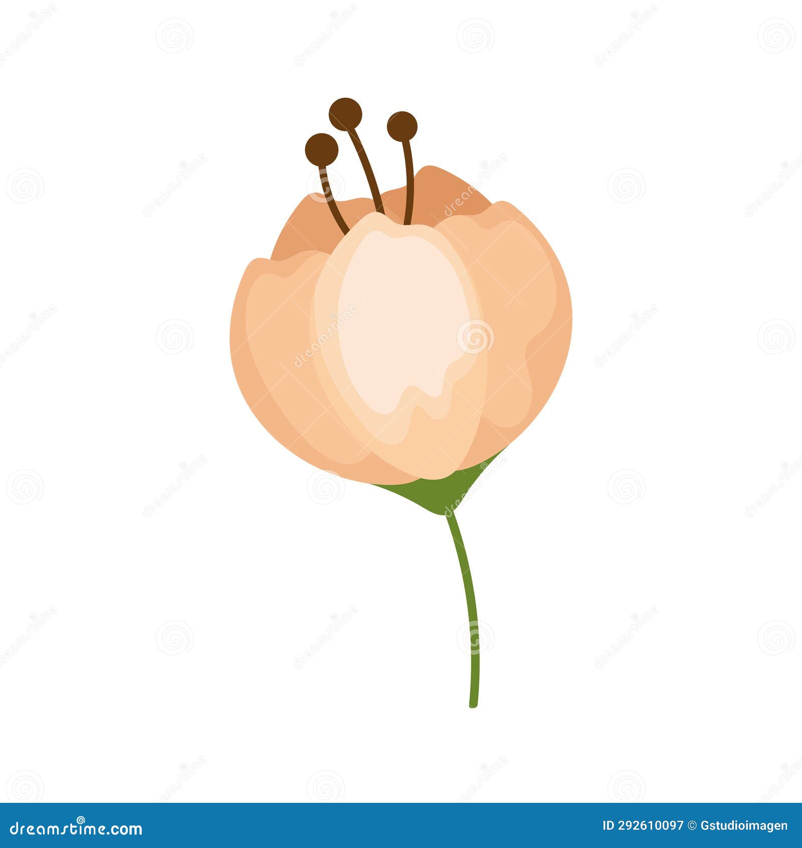 Flower sprout illustration stock illustration. Illustration of garden ...
