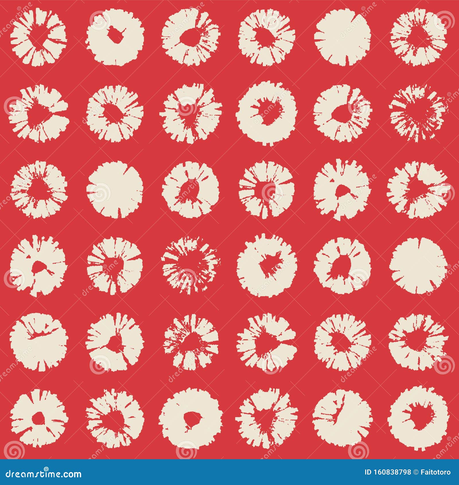 Flower Stamp Texture Pattern Wallpaper Stock Vector - Illustration of ...