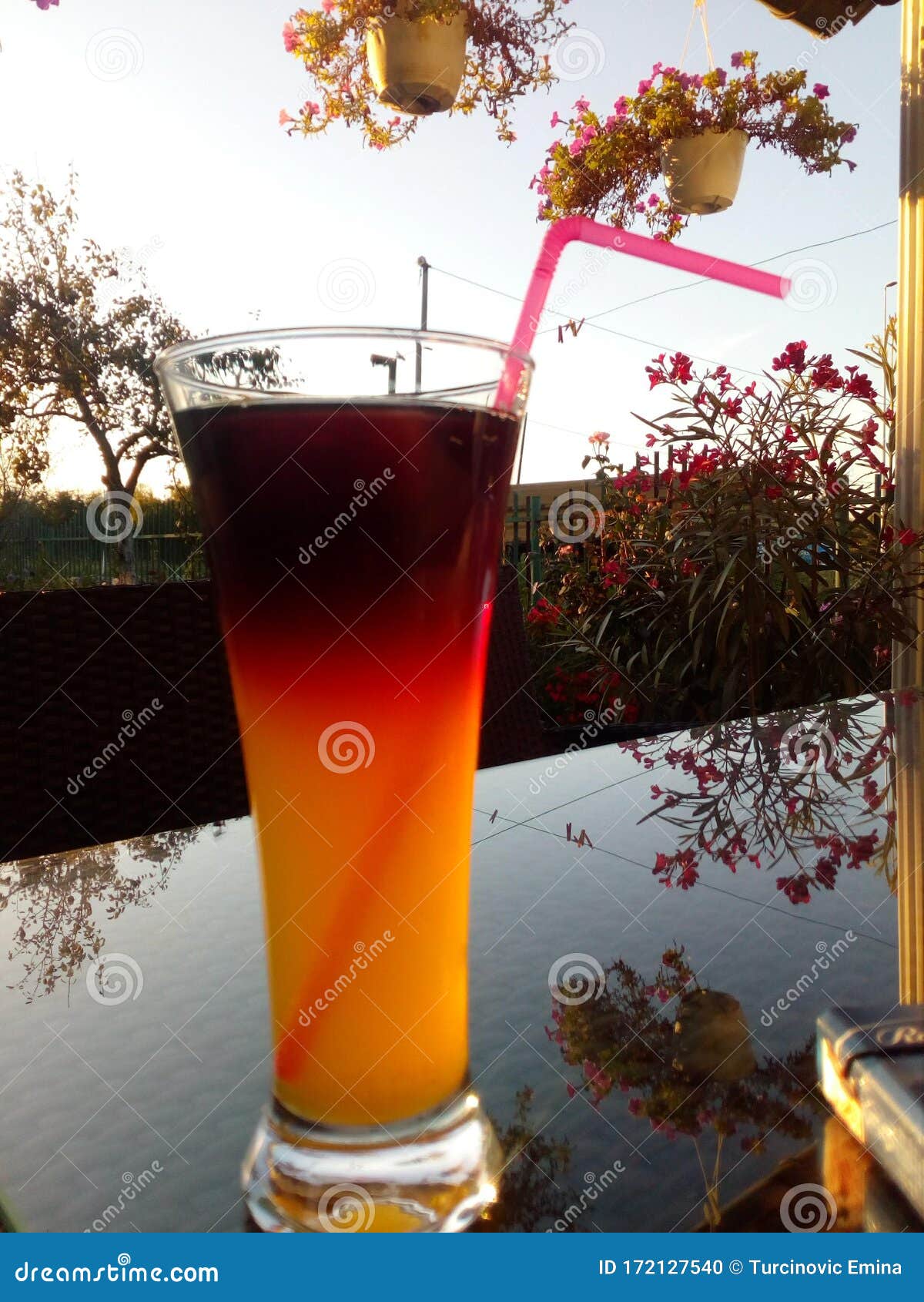 Flower sumer ice drink stock photo. Image of flower - 172127540