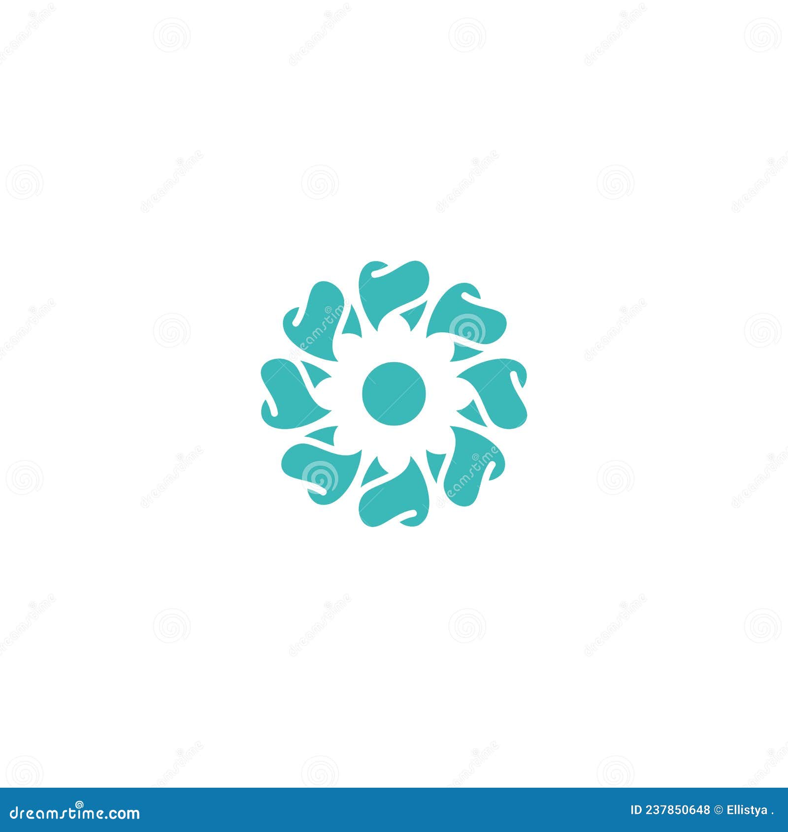 Flower Sun Dental Vector Logo Design Stock Vector - Illustration of ...