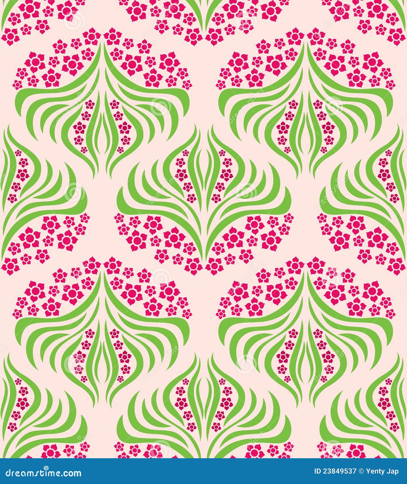 Flower Swirl Pattern stock vector. Illustration of leaf - 23849537