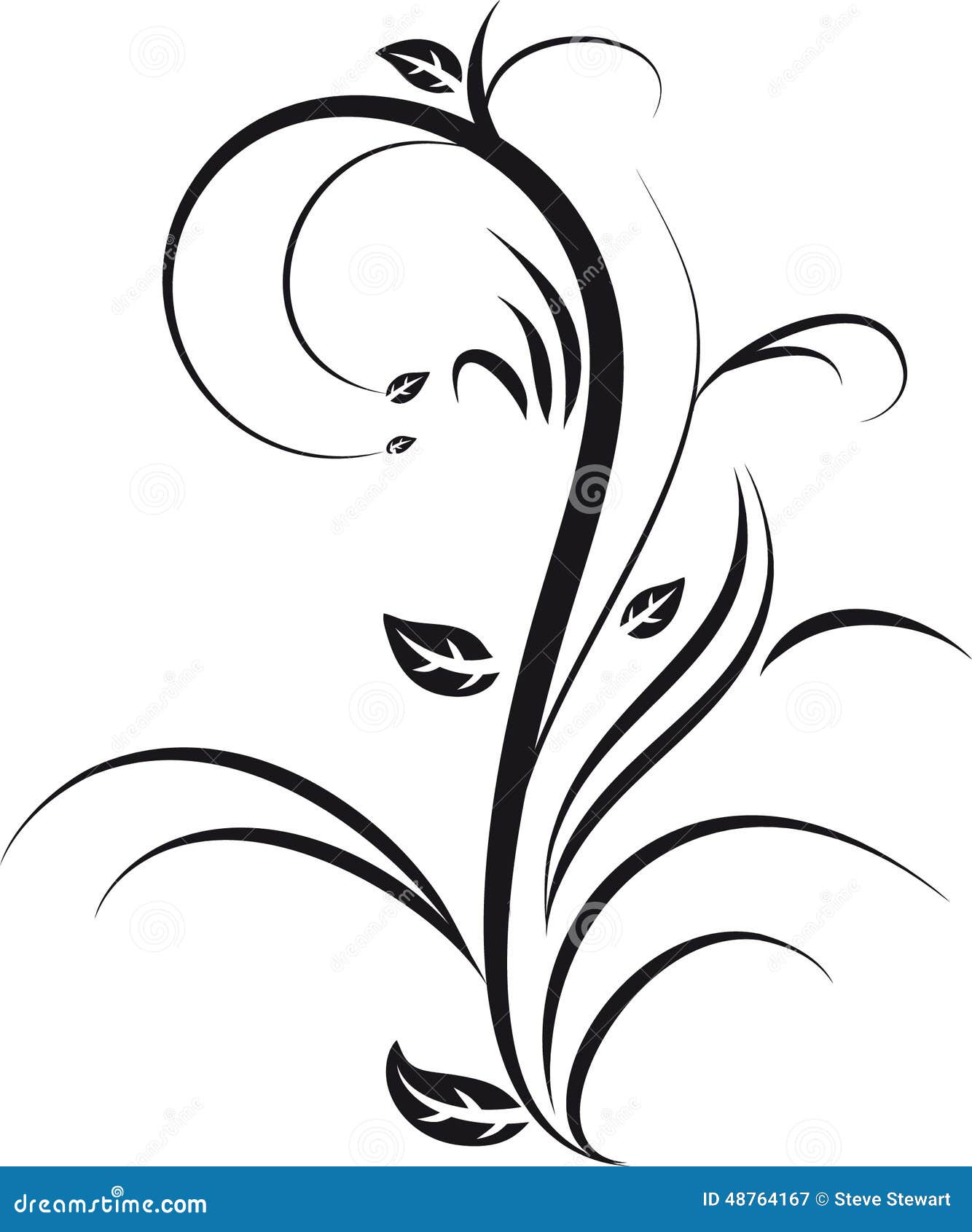 Flower Swirl Design Background