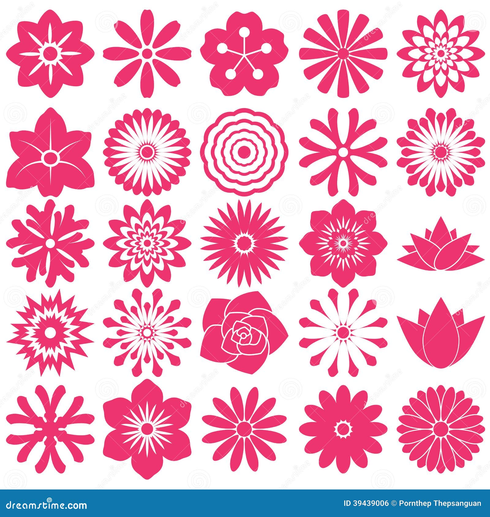 Flower symbol icon stock vector. Illustration of environment - 39439006