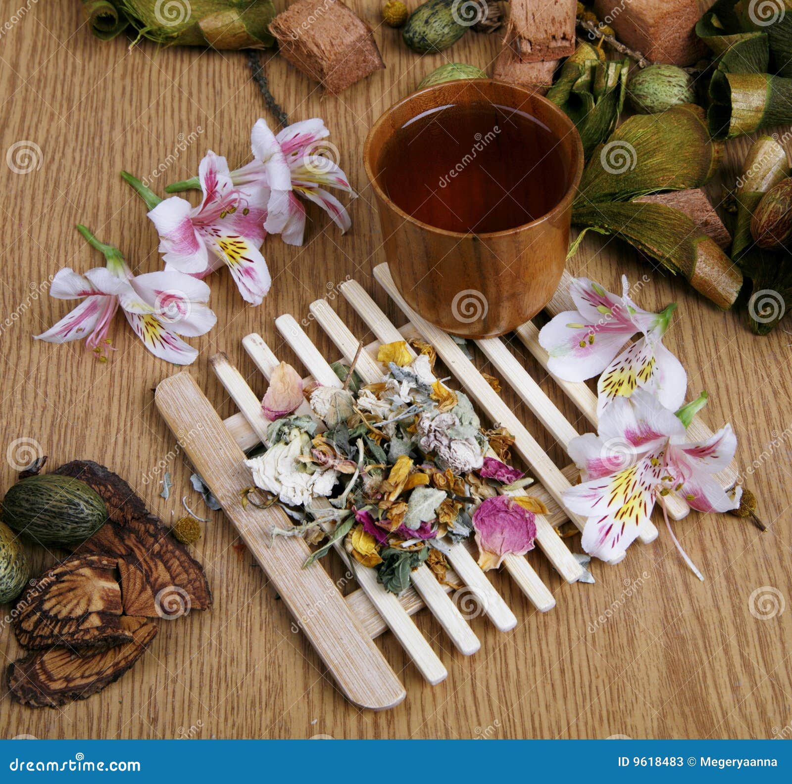Flower tea stock image. Image of small, broth, coloured - 9618483