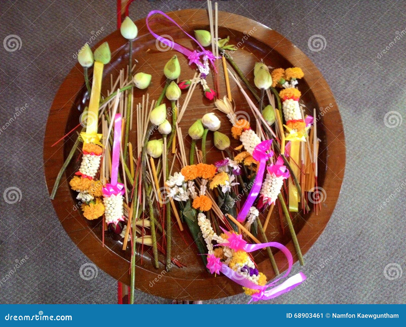 Flower at temple stock image. Image of temple, thaitemple - 68903461