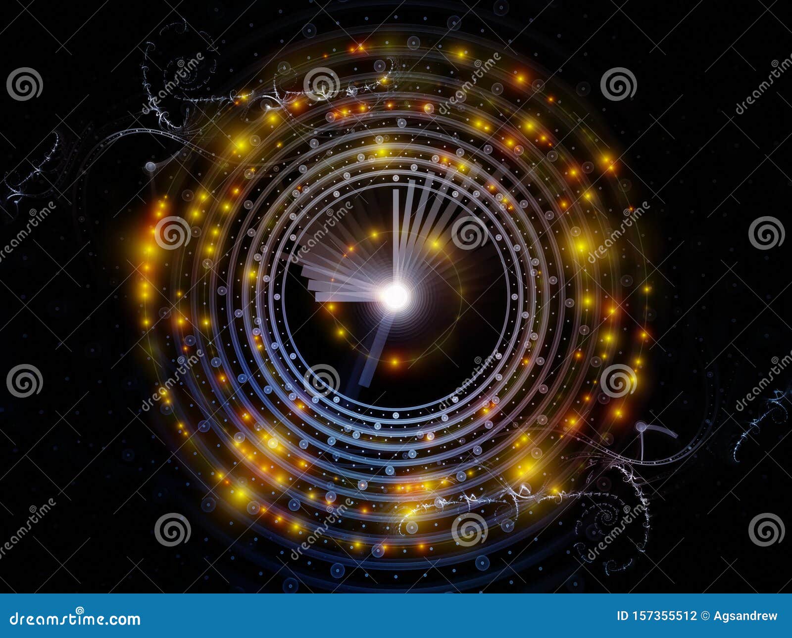 The Flower of Temporal Realm Stock Illustration - Illustration of ...