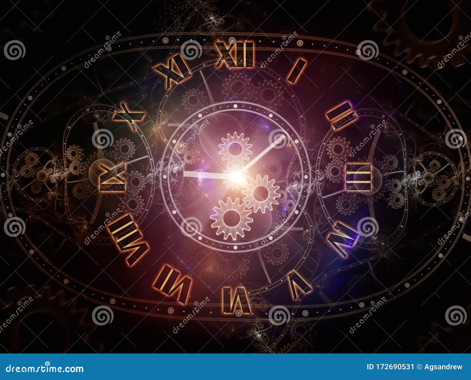 The Flower of Temporal Realm Stock Illustration - Illustration of ...