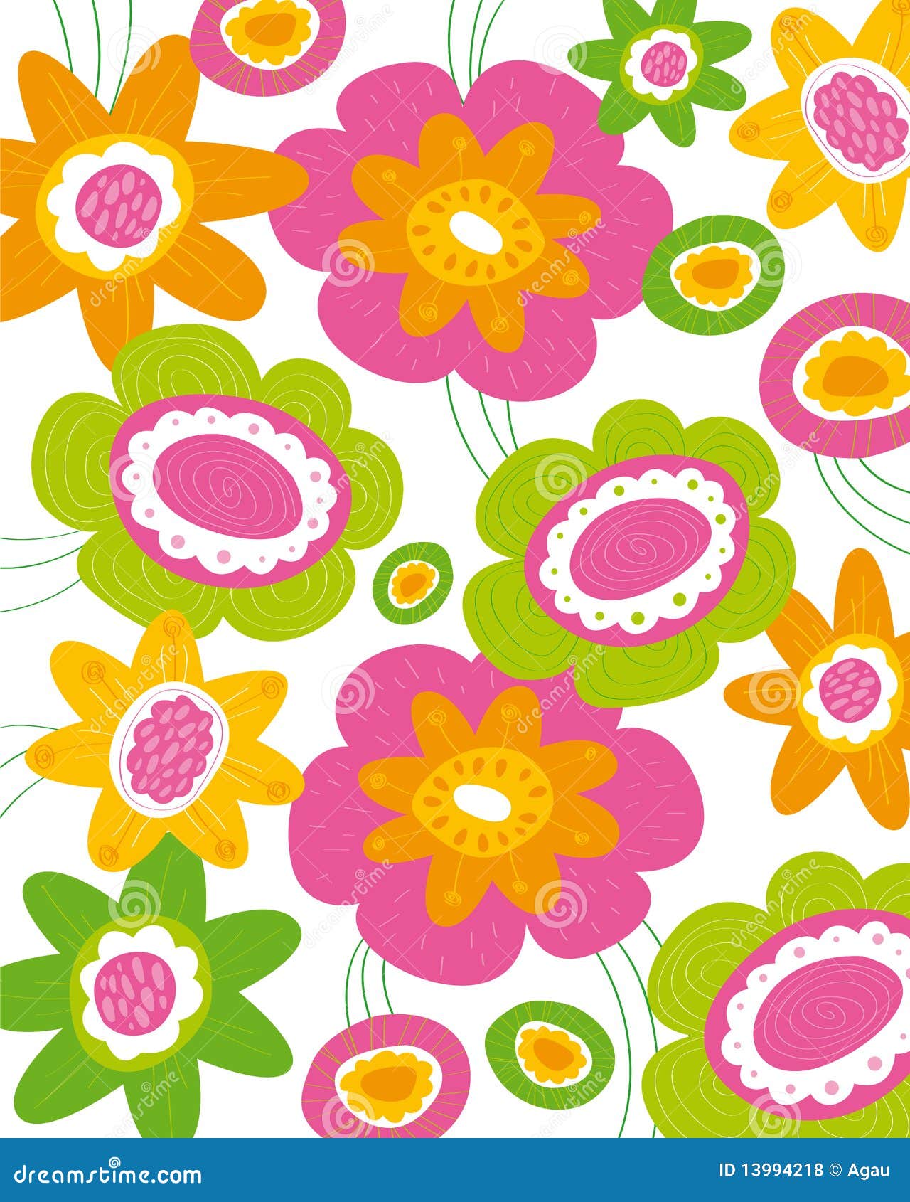 Flower Texture Vector Illustration | CartoonDealer.com #14104800