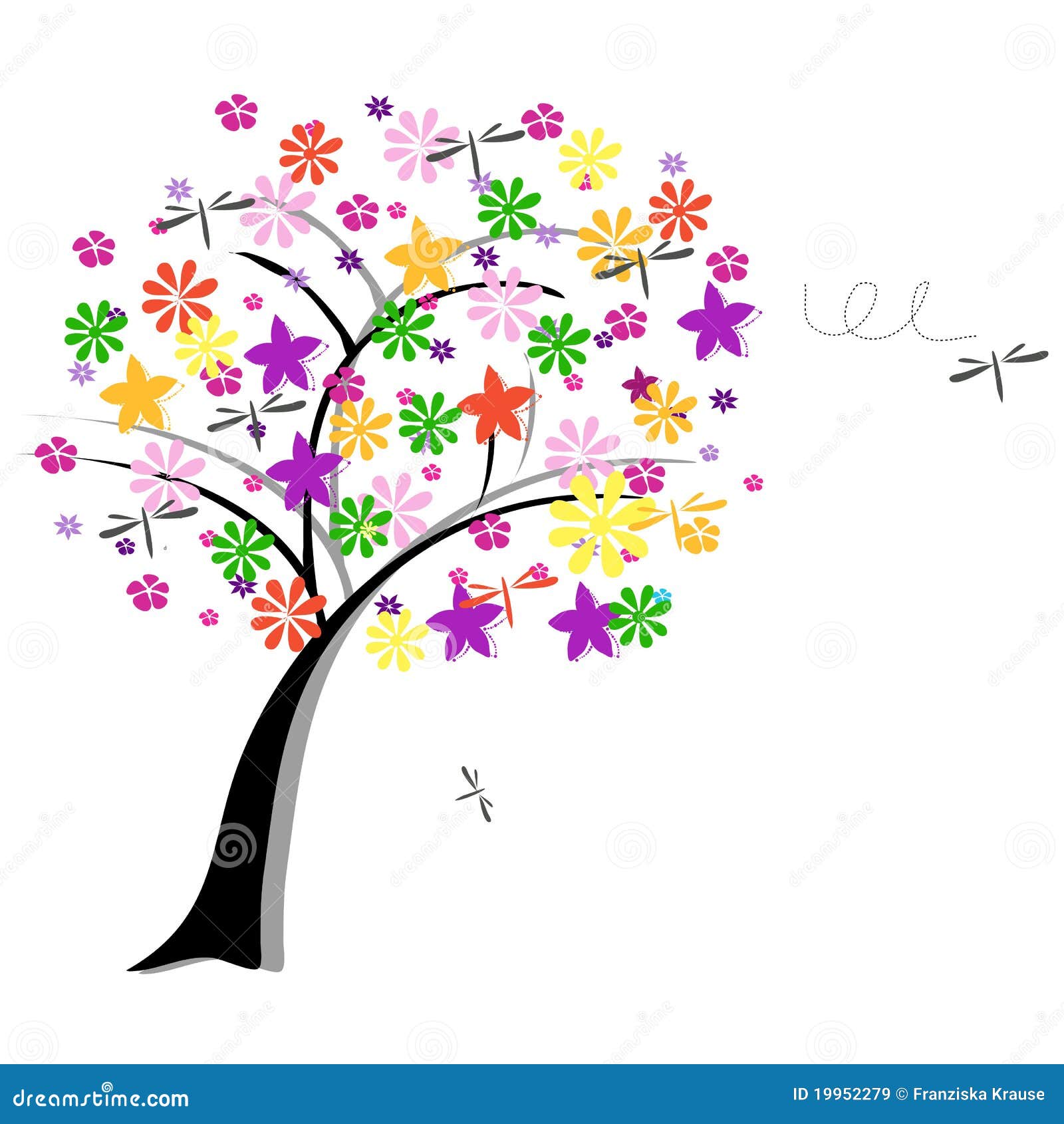 Flower In Tree Cartoon at Kathleen Schmidt blog