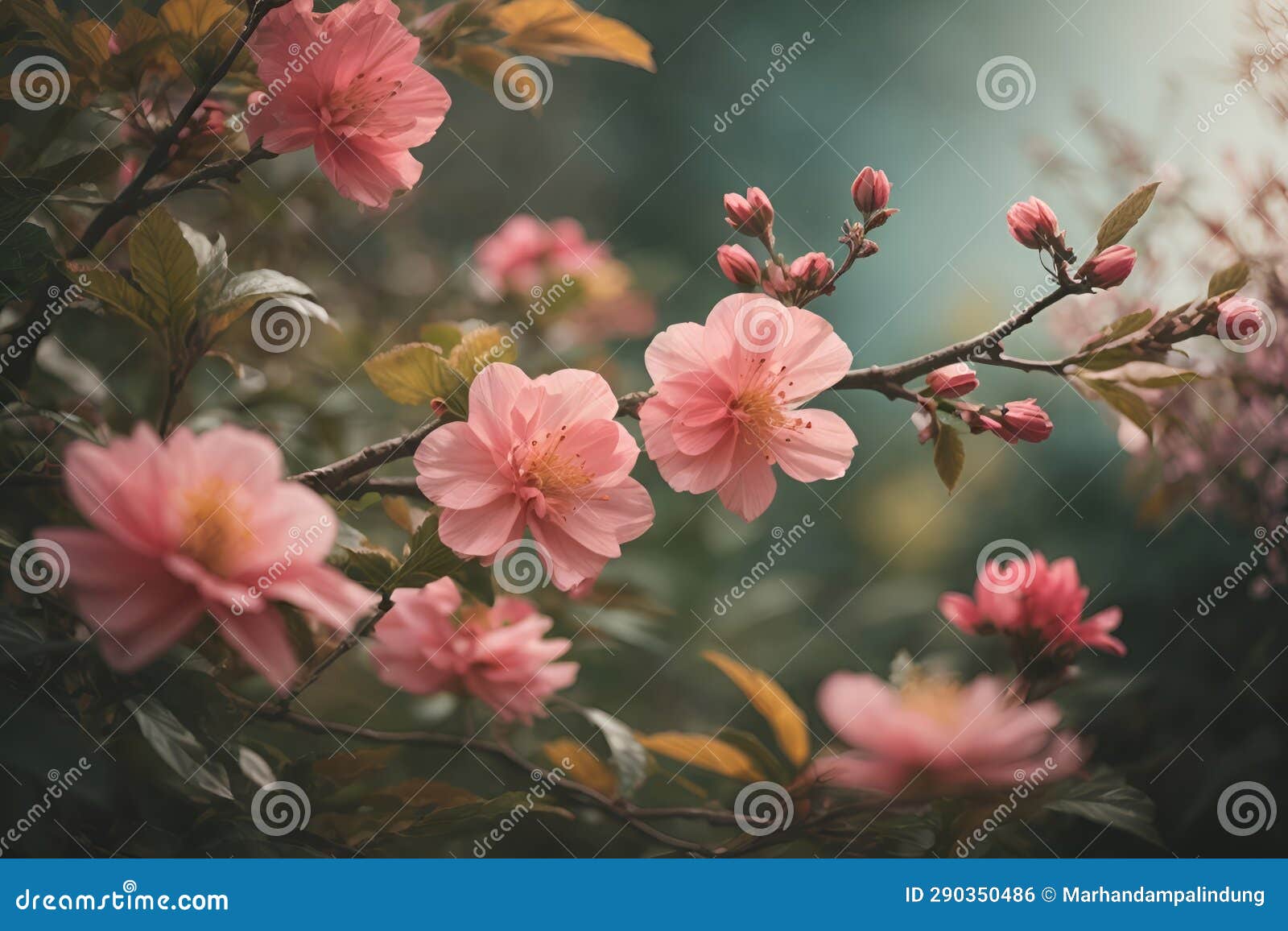Flower tree branch. cherry stock photo. Image of floral - 290350486