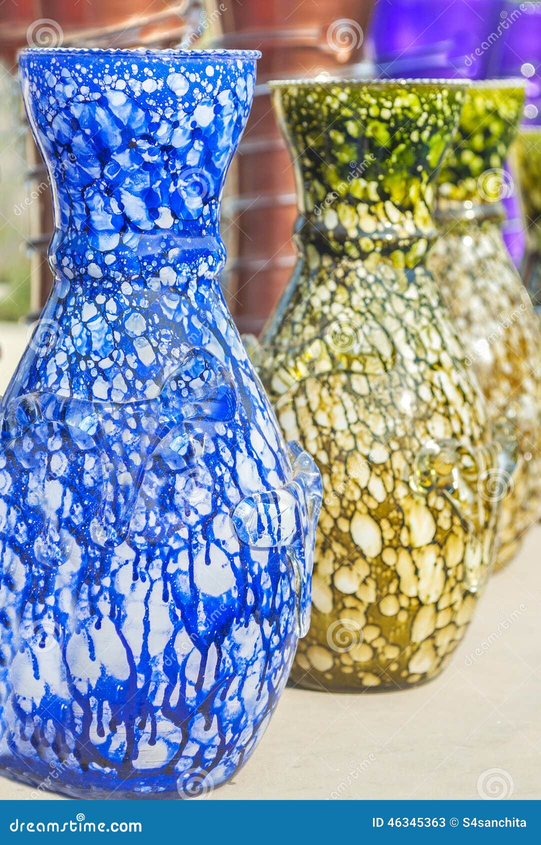 Flower vase stock image. Image of colourful, flower, hand - 46345363