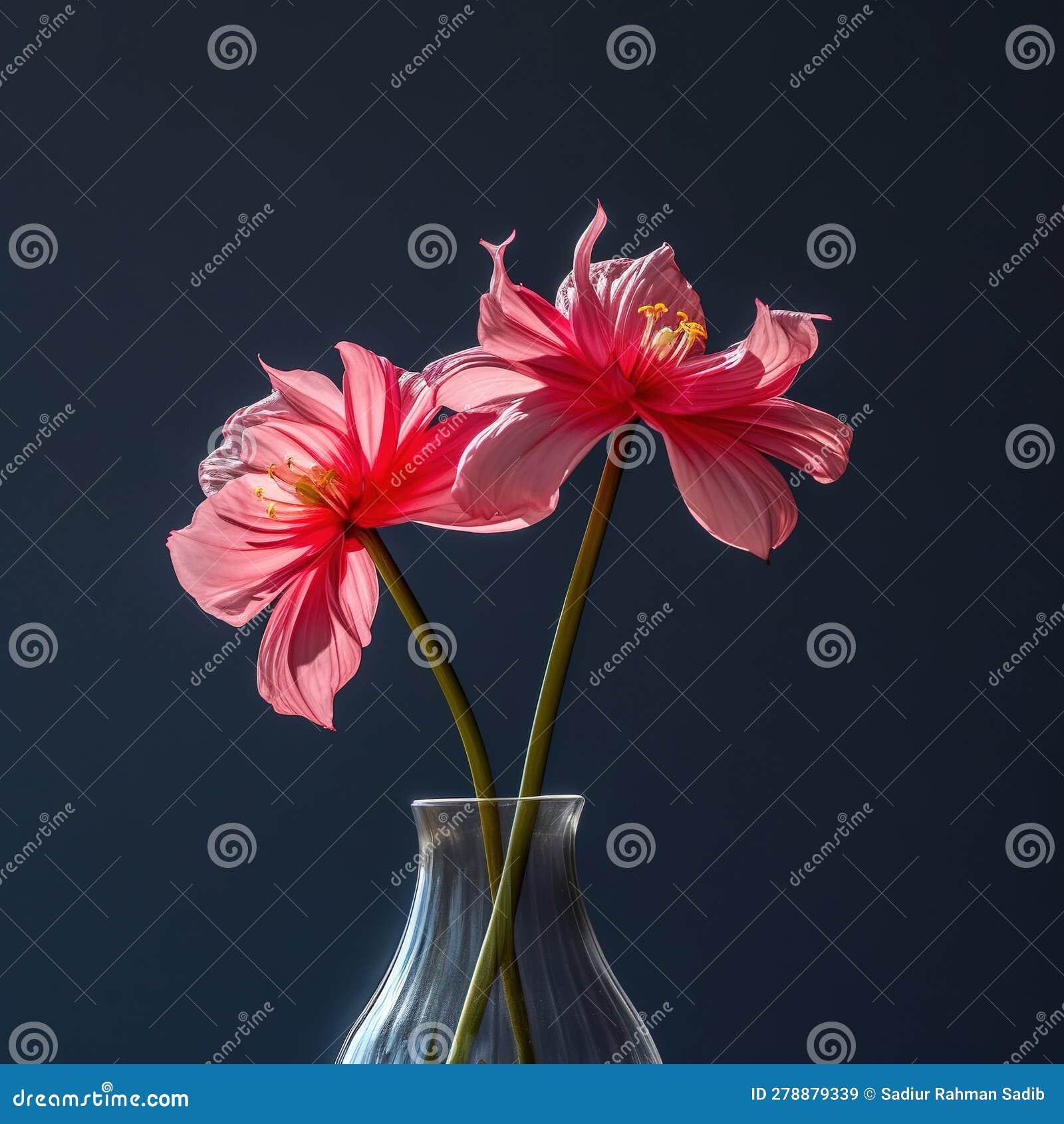 Flower in Vase. Front View of Flower in a Vase Stock Illustration ...