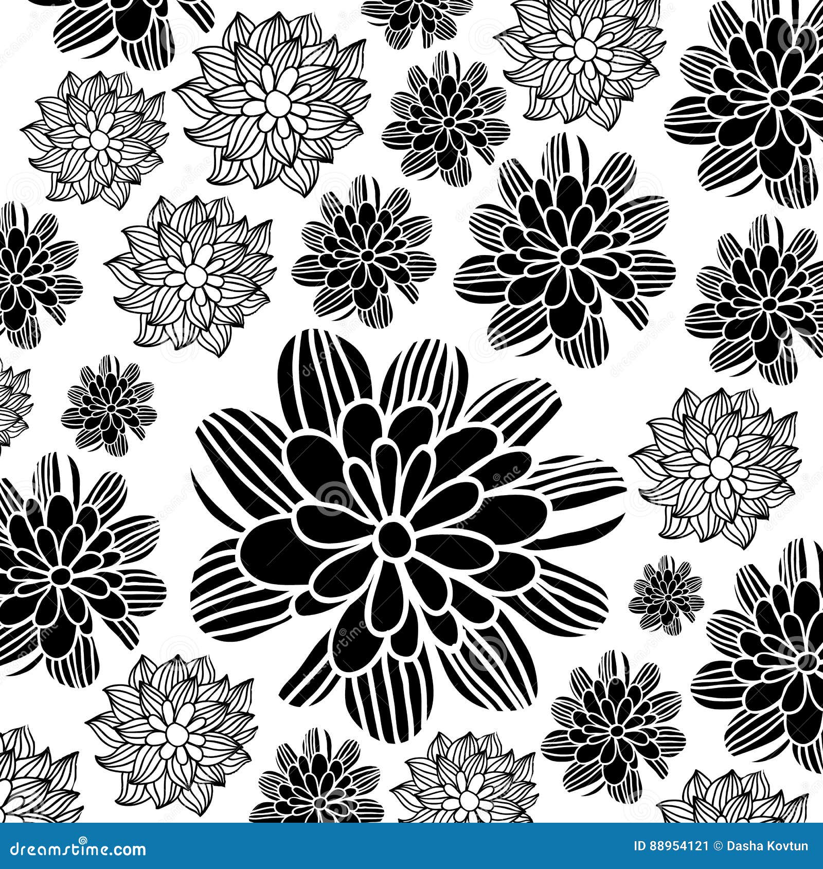 Flower Vector Abstract Design Background Shadows Sheets Stock Vector ...