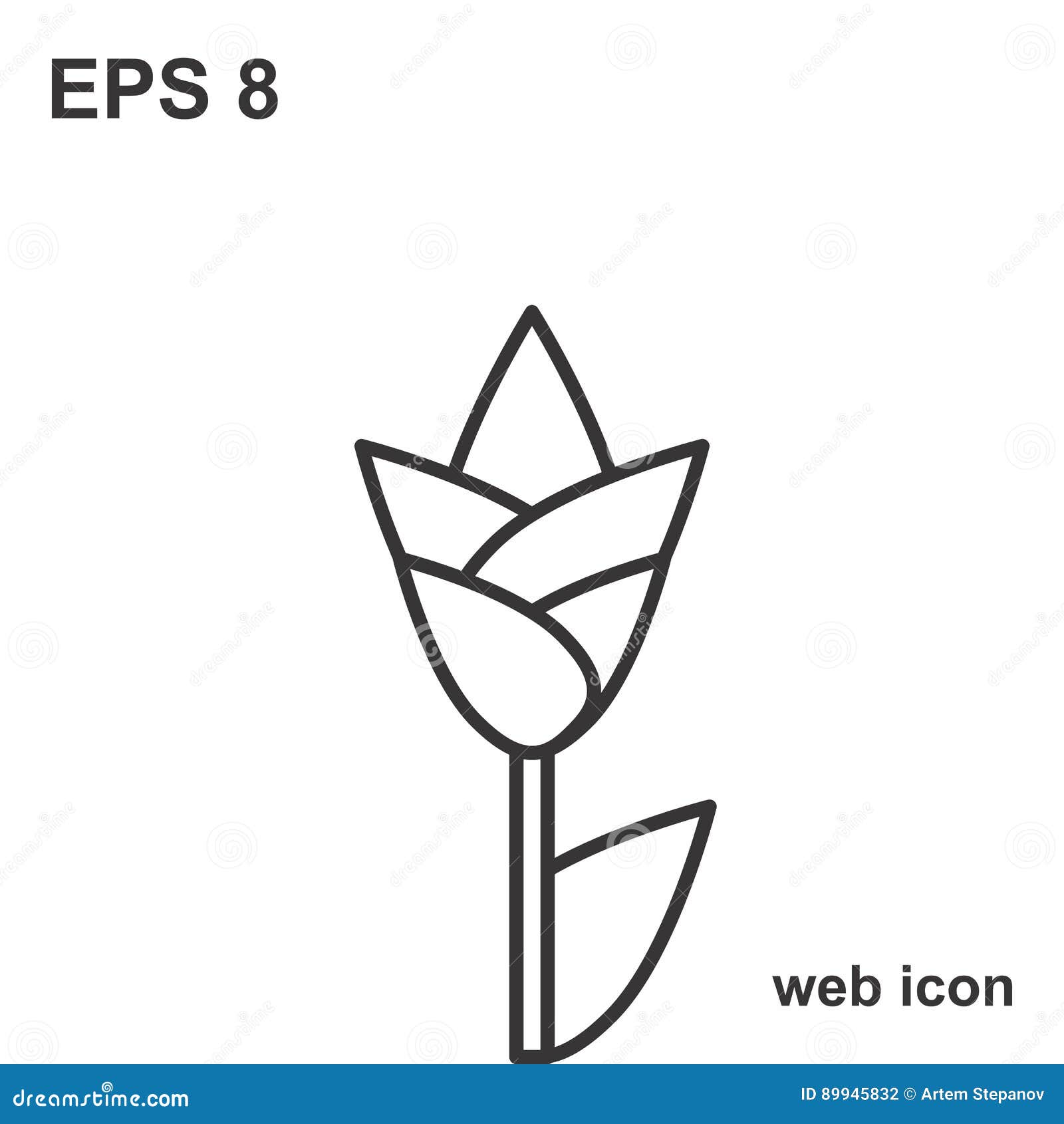 Flower Vector Icon or Symbol Isolated Stock Vector - Illustration of ...