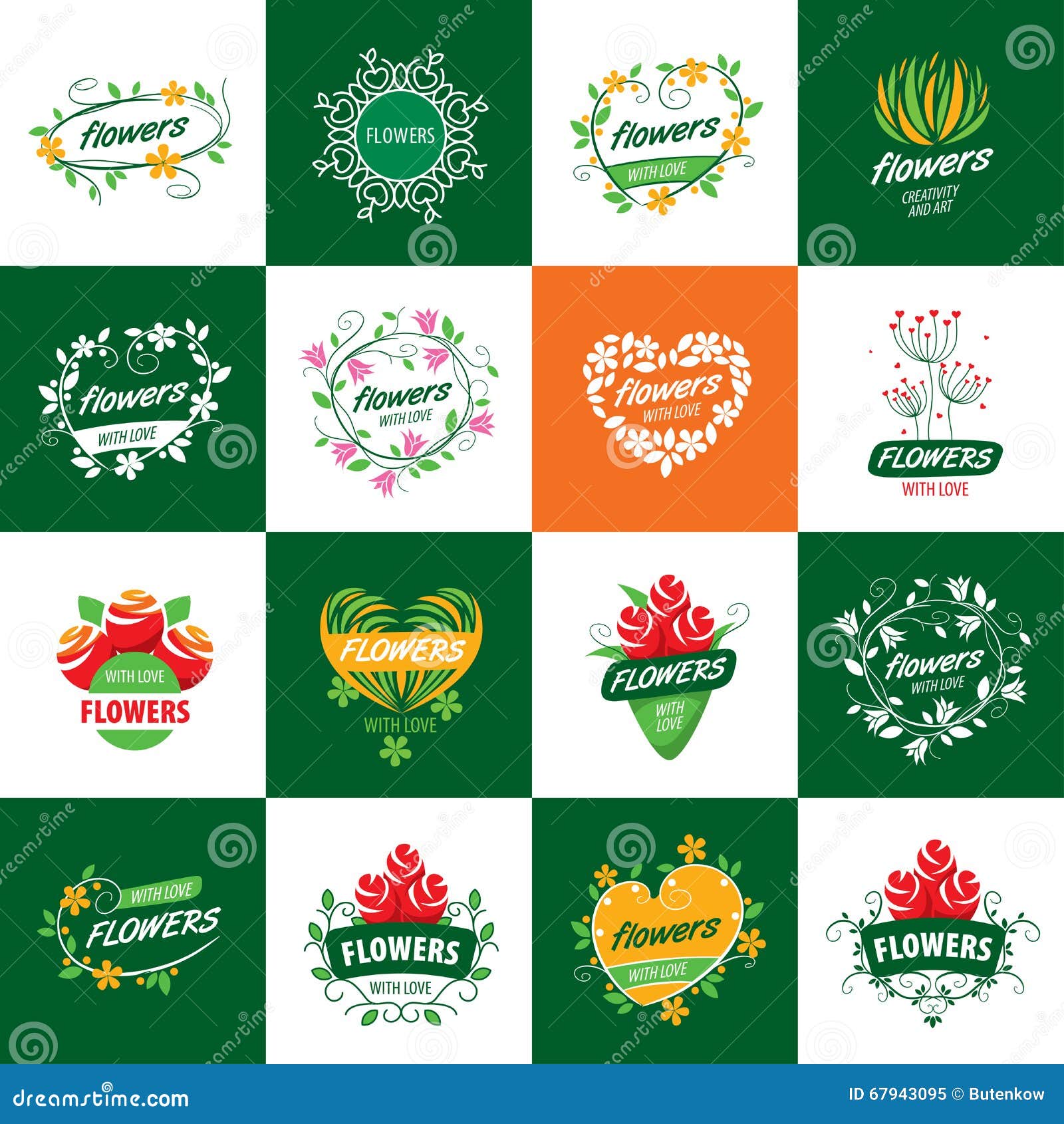 Flower vector logo stock vector. Illustration of garden - 67943095