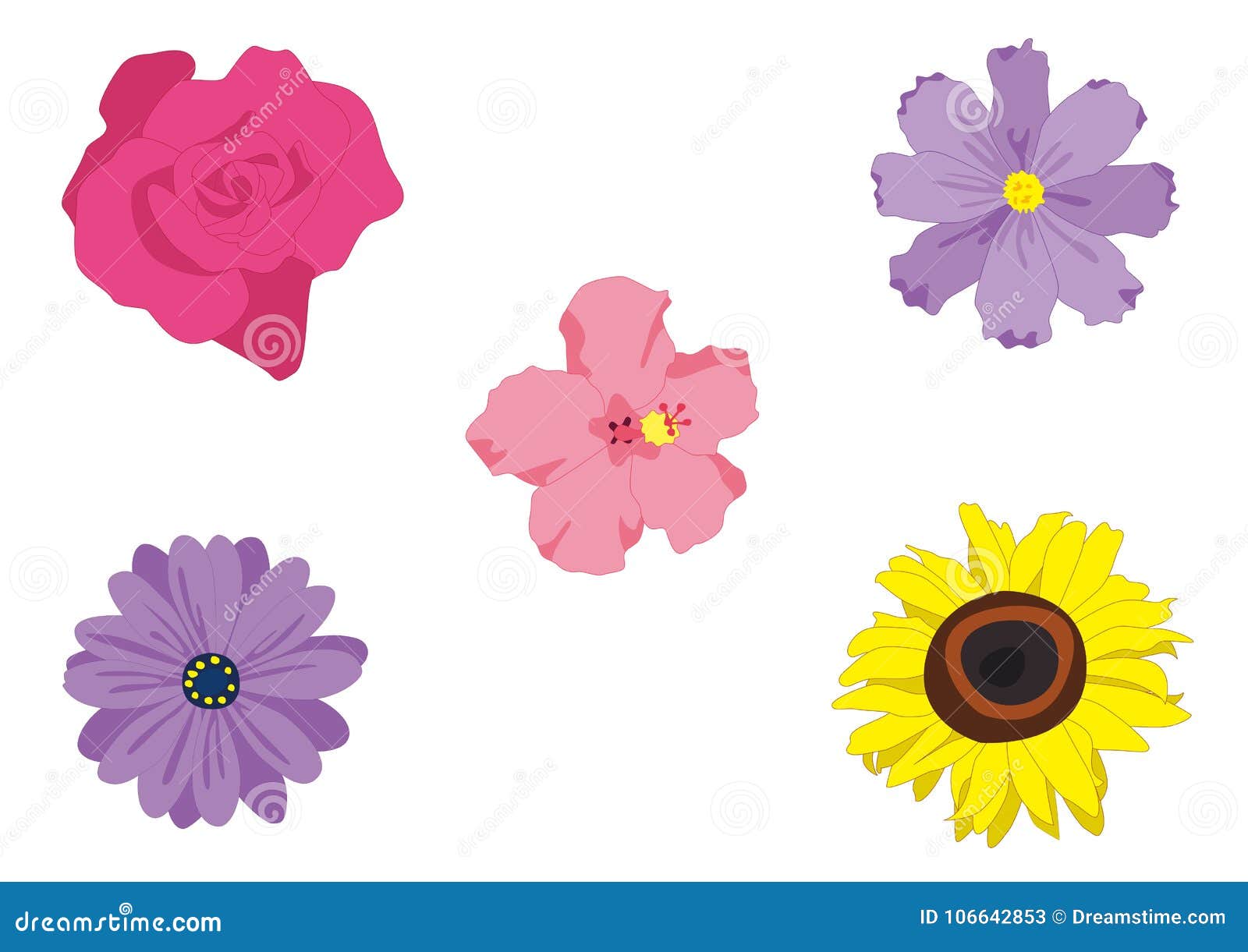 Flower Vector Pack editorial stock photo. Illustration of nature ...