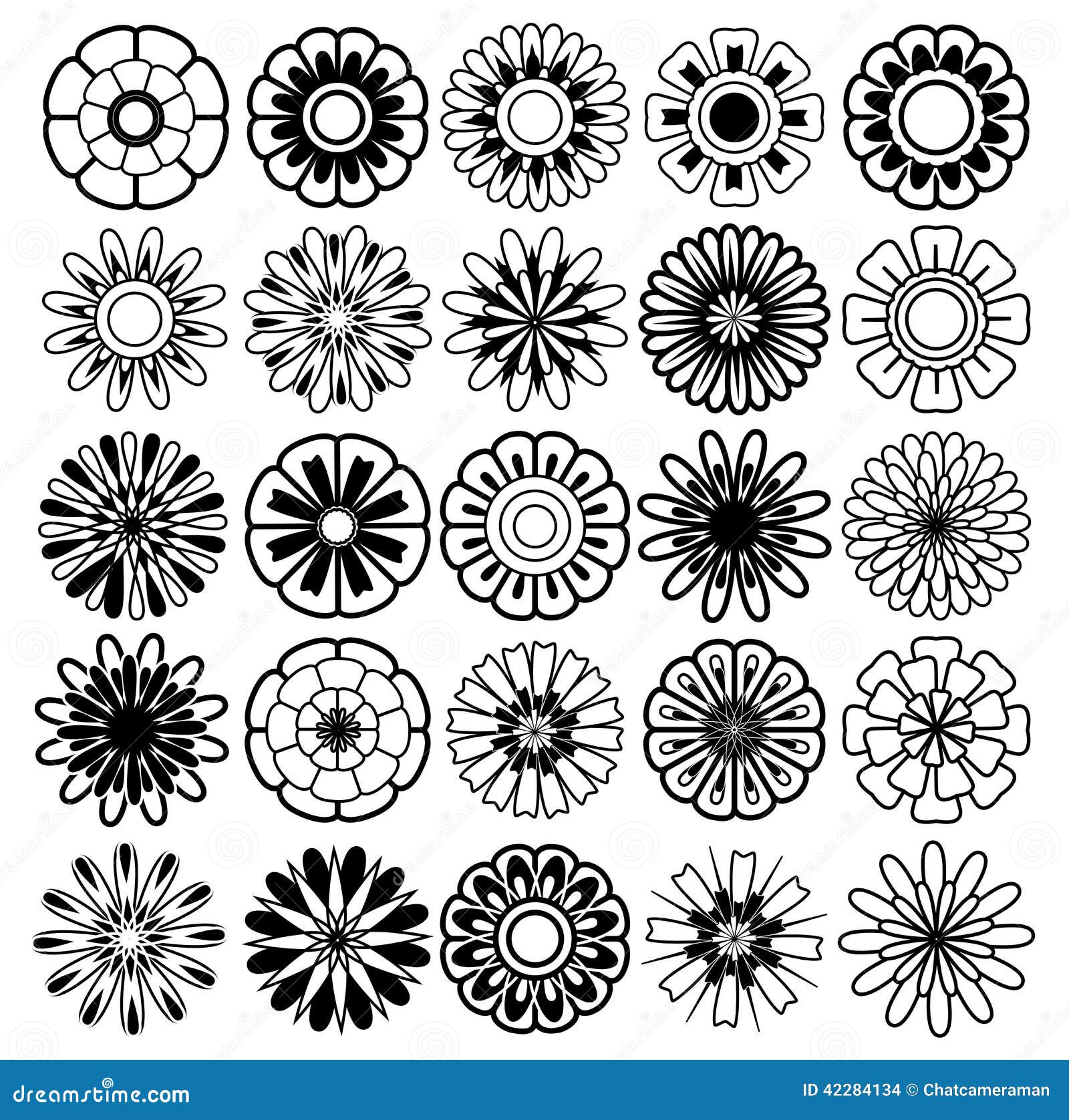 Flower vector set stock vector. Illustration of flora - 42284134 Flower vector set stock vector. Illustration of flora - 42284134