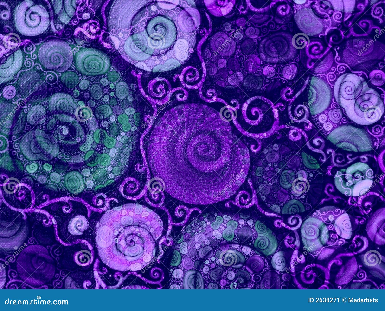 Flower Vines Shells Texture Stock Image - Image of color, design: 2638271