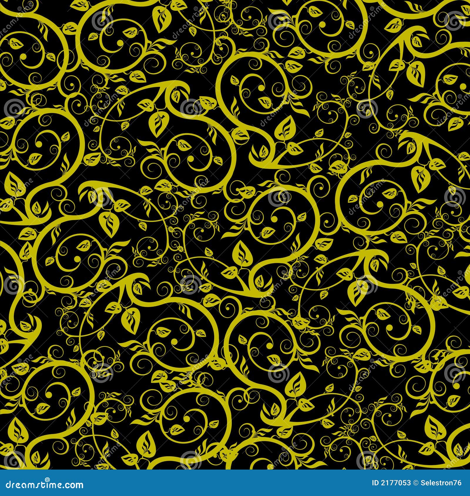 Flower wallpaper stock vector. Illustration of calligraphy - 2177053