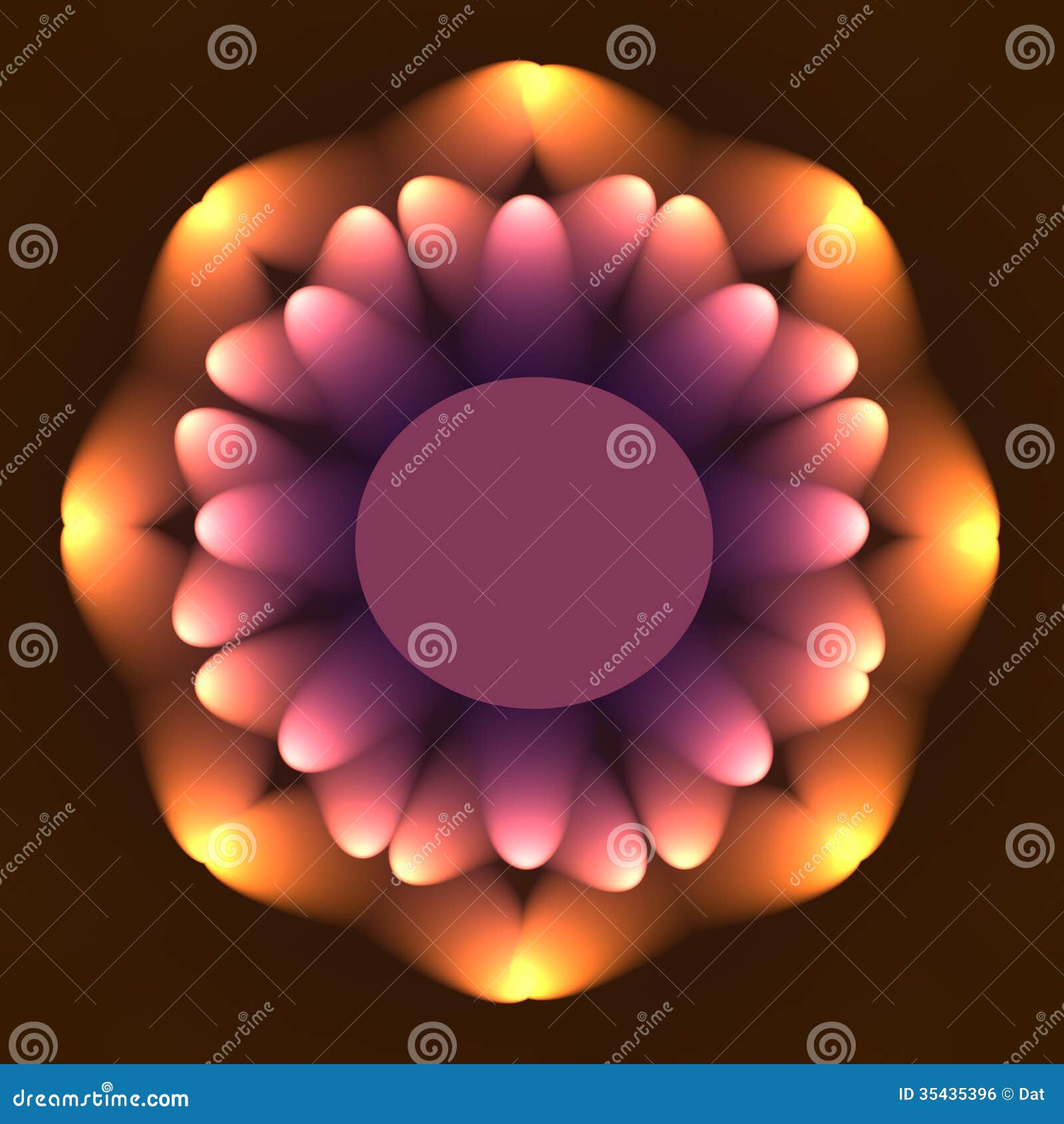 Digital mandala stock illustration. Illustration of color - 35435396