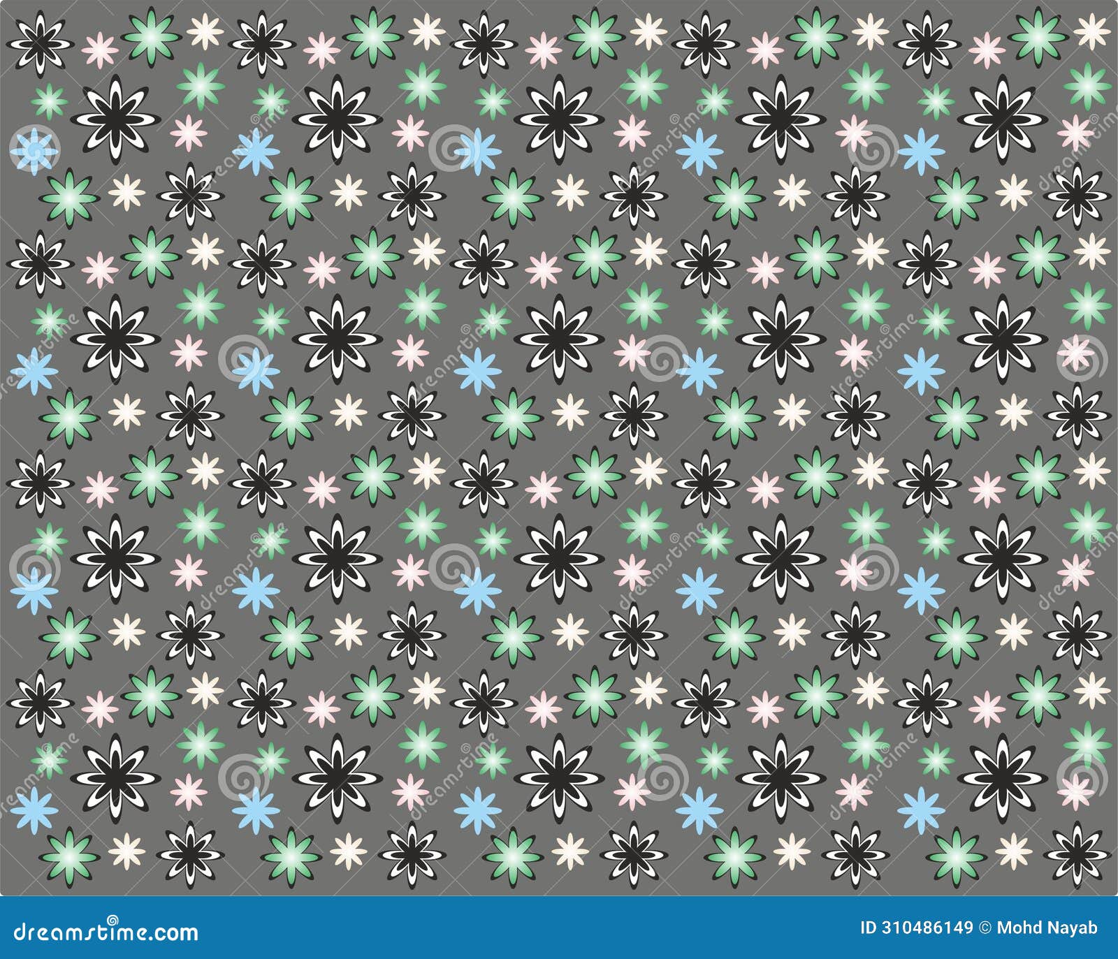 Flower Wallpaper Vector Illustration, Vector Cdr X6 Stock Vector ...