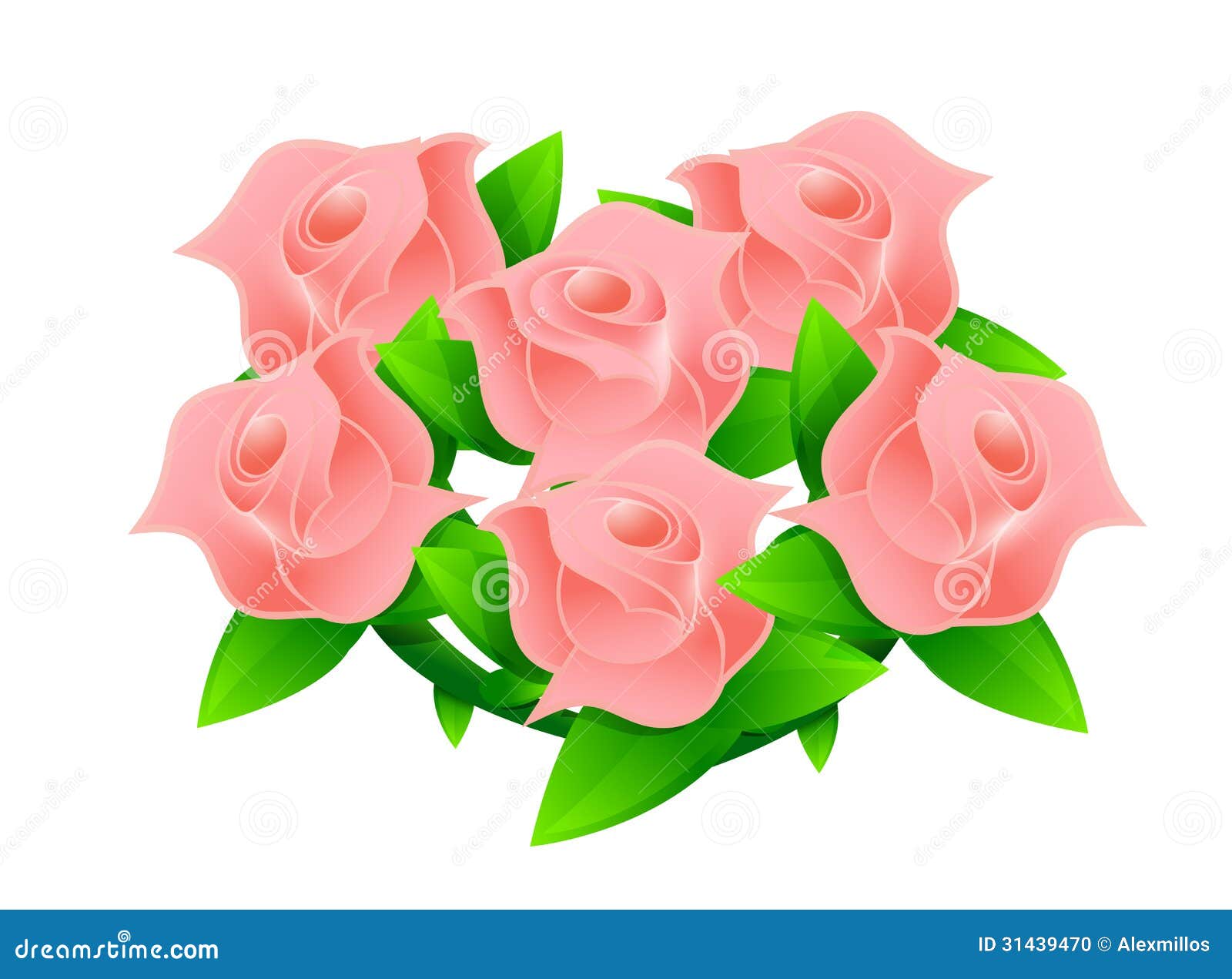Flower Wedding Bouquet Illustration Stock Illustration - Illustration ...