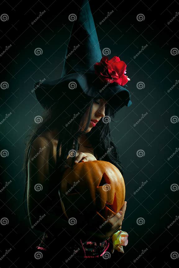 Flower witch stock photo. Image of young, holiday, sorcery - 26517232