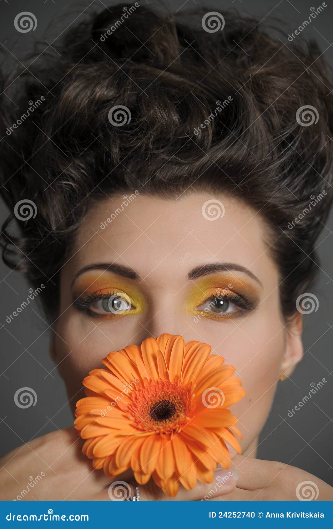 Flower Woman stock photo. Image of female, alone, beauty - 24252740