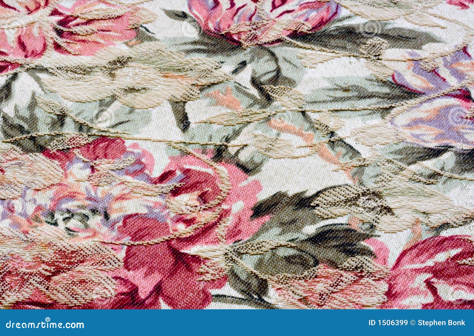 Flowered fabric stock image. Image of flowers, background - 1506399