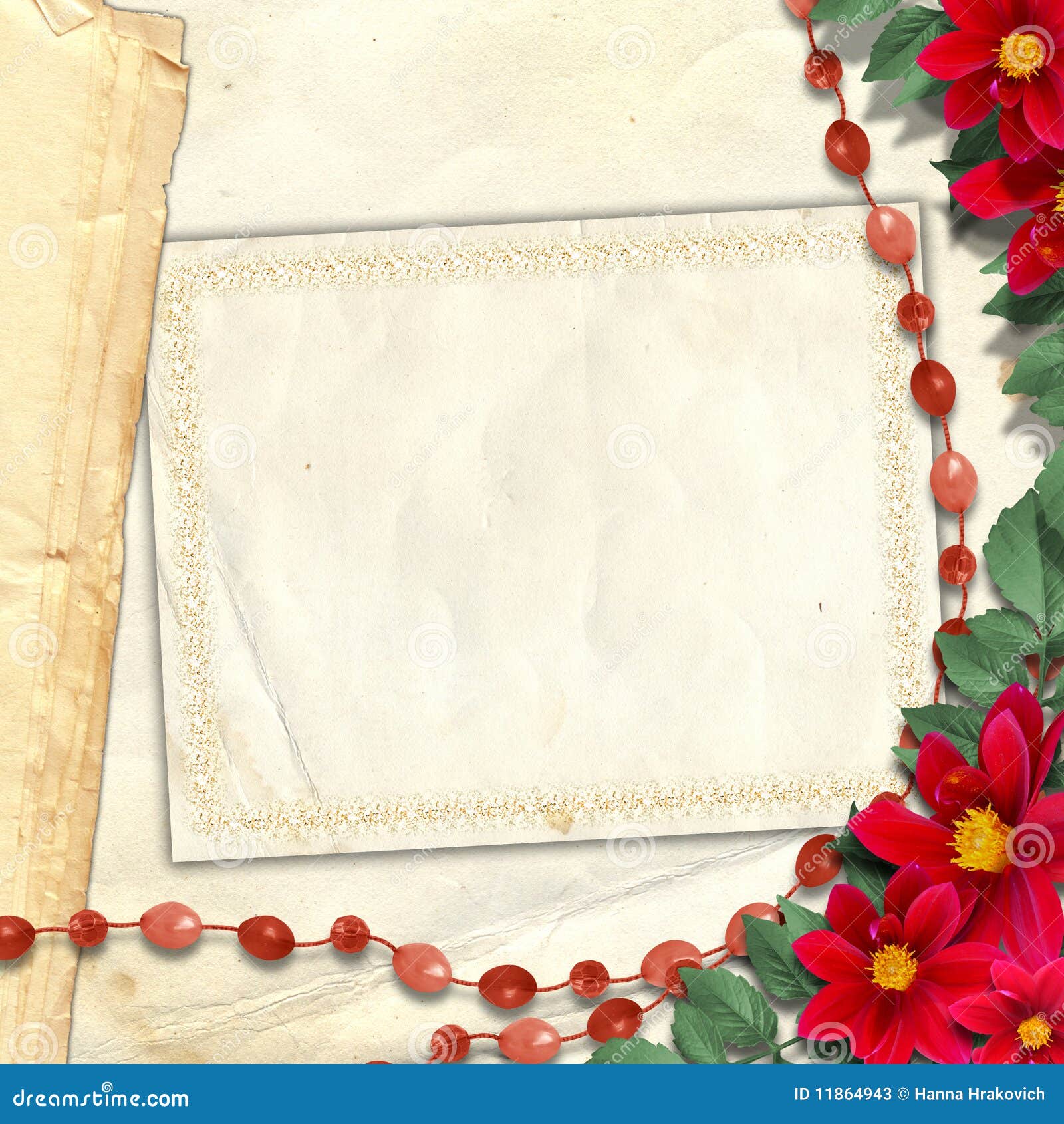 Flowered Framework for Invitation Stock Illustration - Illustration of ...