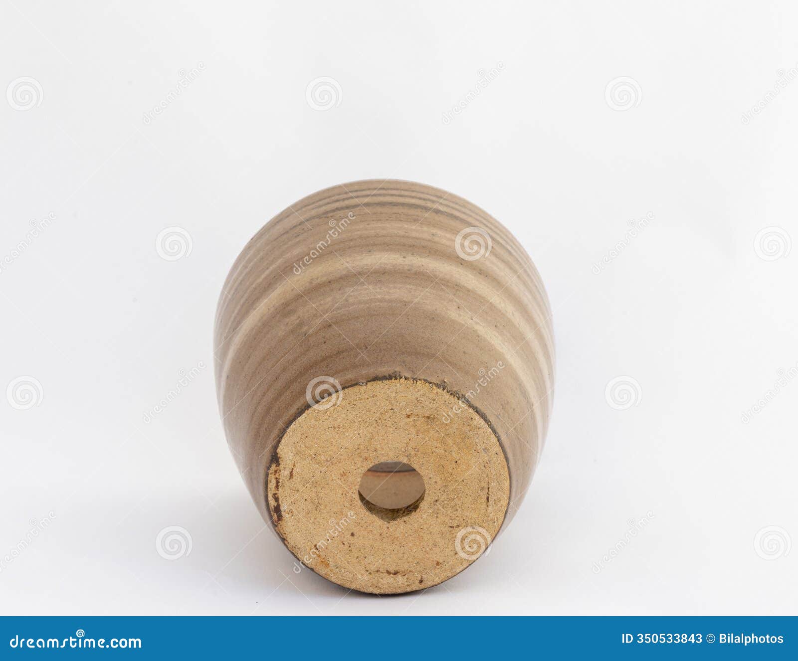 Flowerpot with Drainage Hole at the Bottom of Pot Isolated on White ...