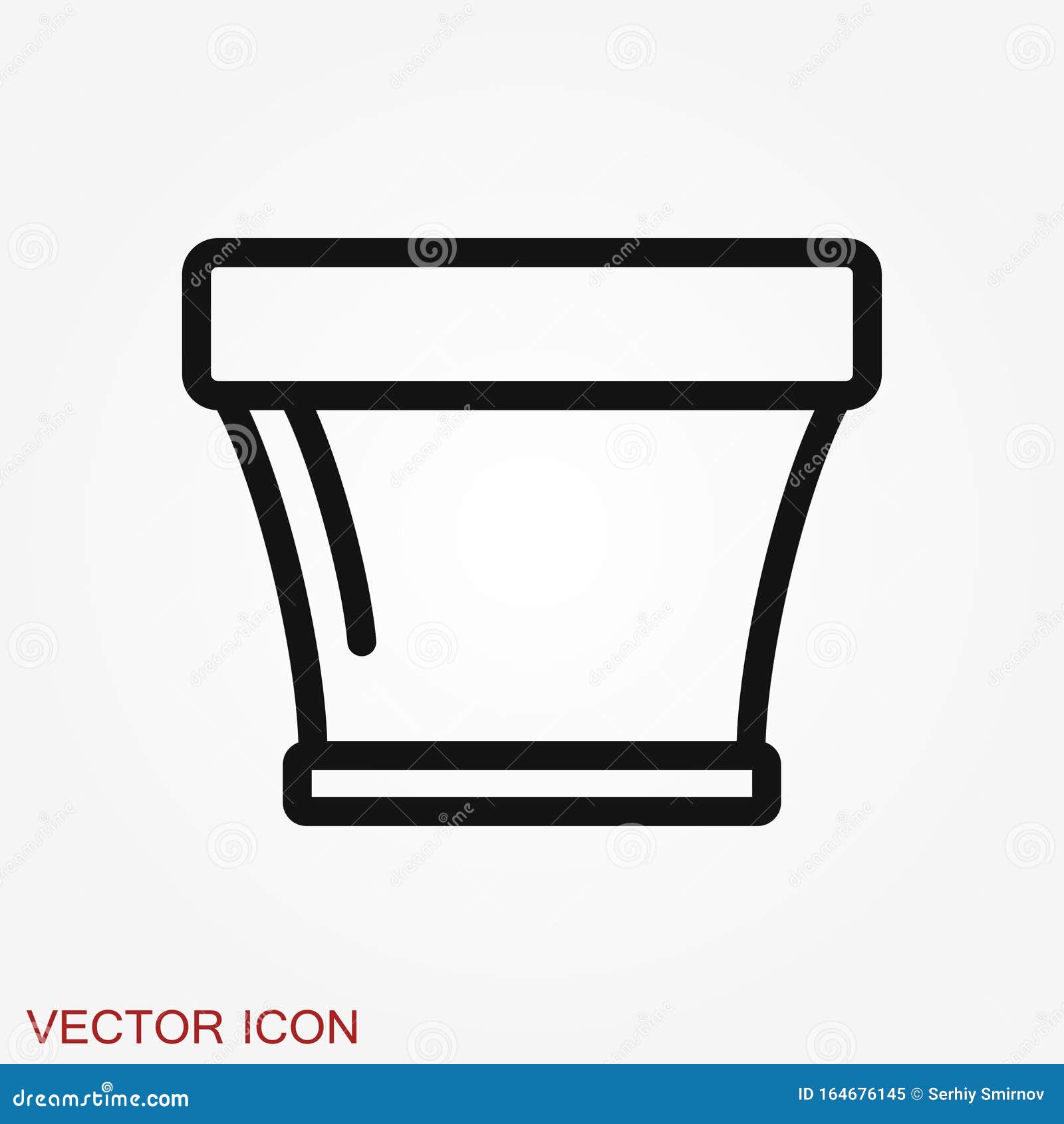 Flowerpot Icon, Vectorized Plants in a Pot, Flower Symbol Stock ...