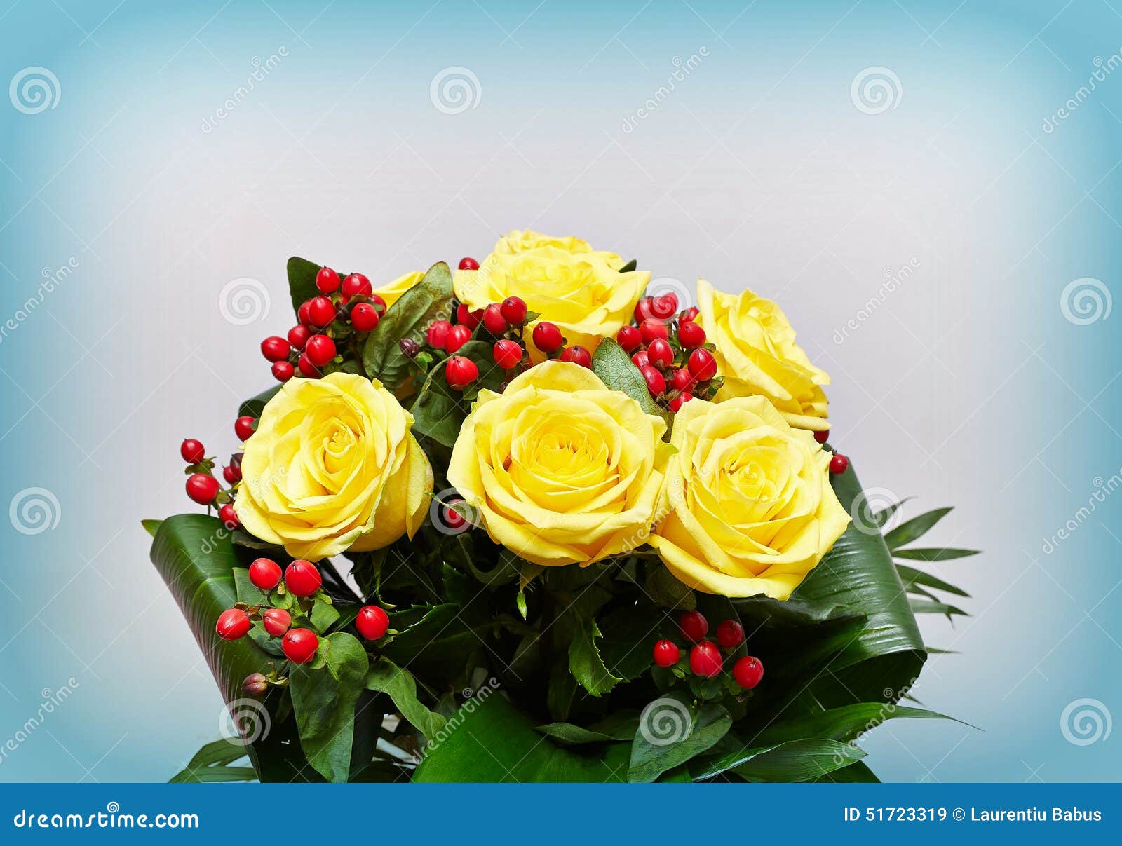 Flowerpot with Yellow Roses Stock Image - Image of colored, flowers ...