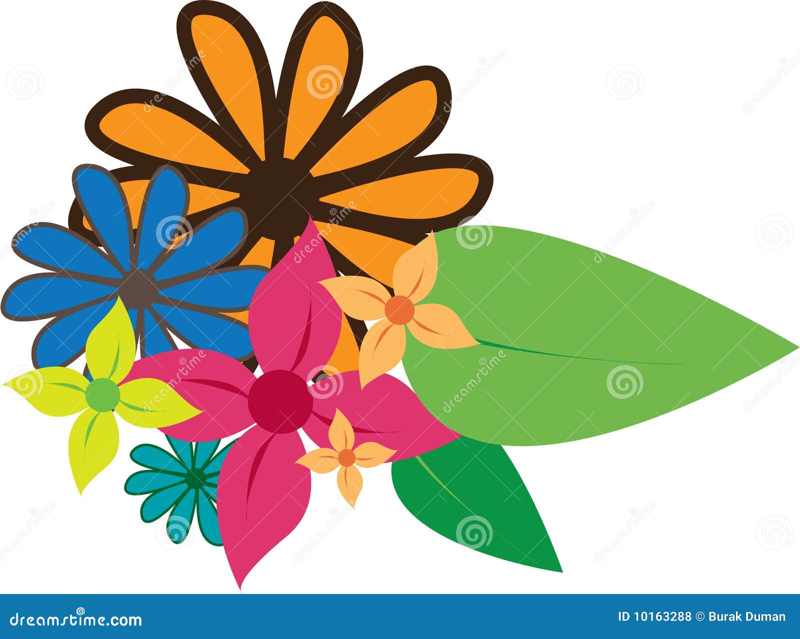 Flowers stock illustration. Illustration of artwork, modern - 10163288