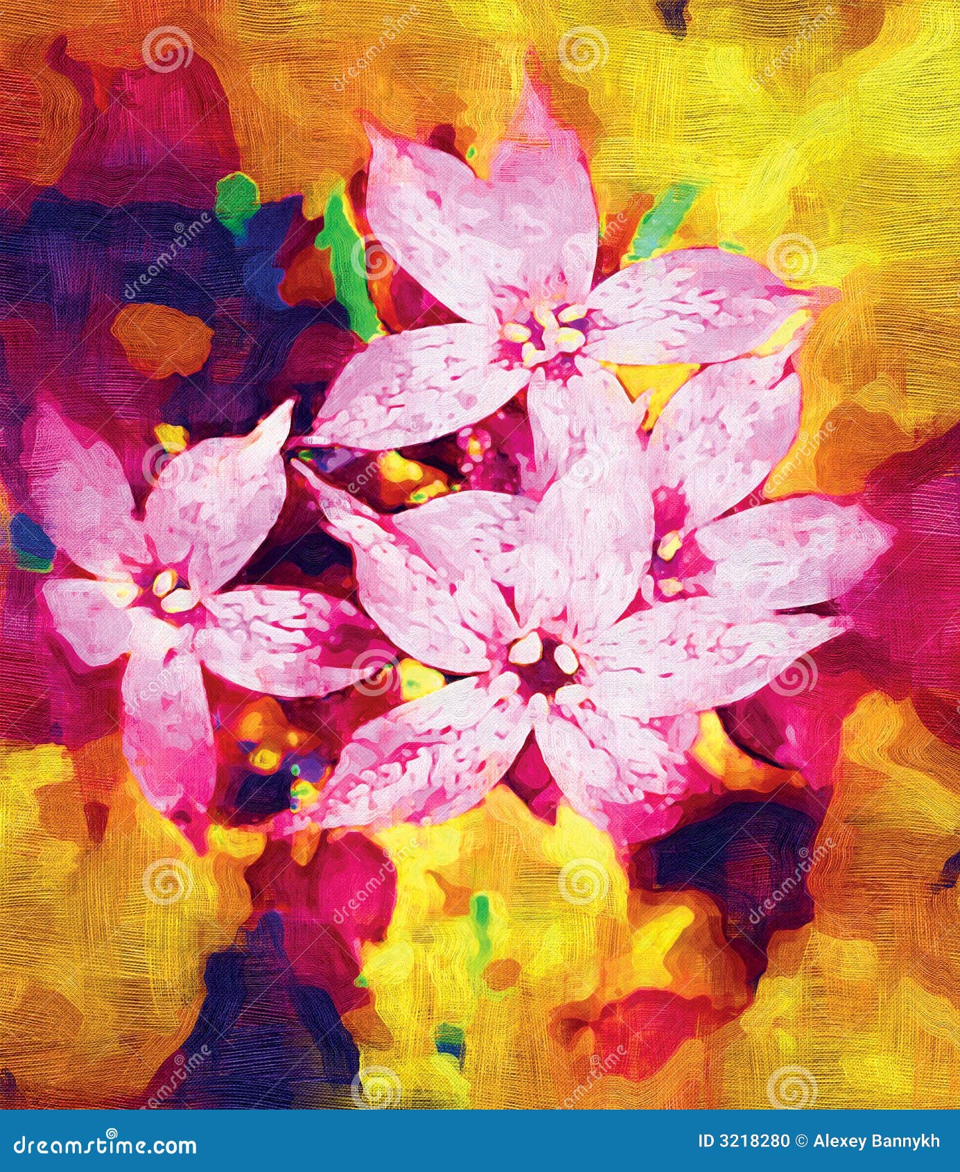 Flowers stock illustration. Illustration of bloom, artistic - 3218280