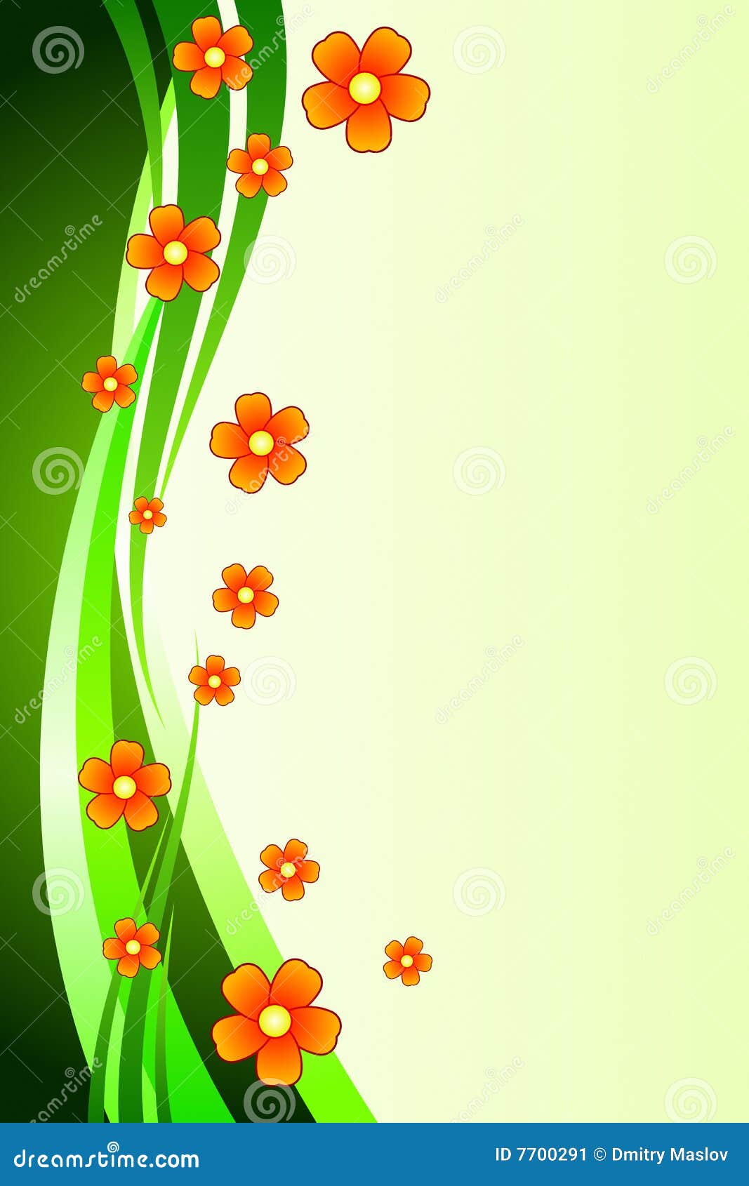 Flowers stock vector. Illustration of spring, curve, ecological - 7700291