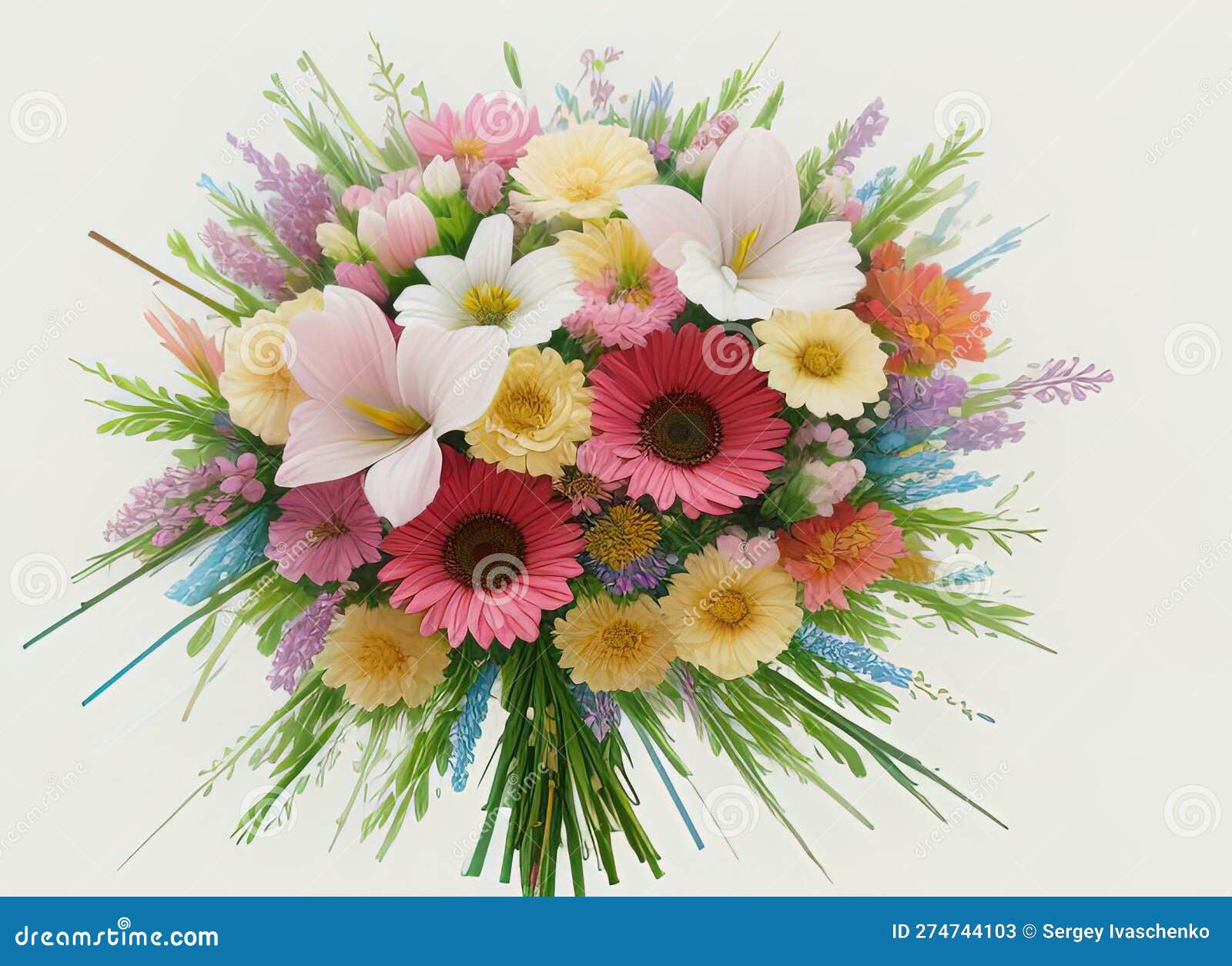 Flowers Abstract Illustration. Stock Illustration - Illustration of ...