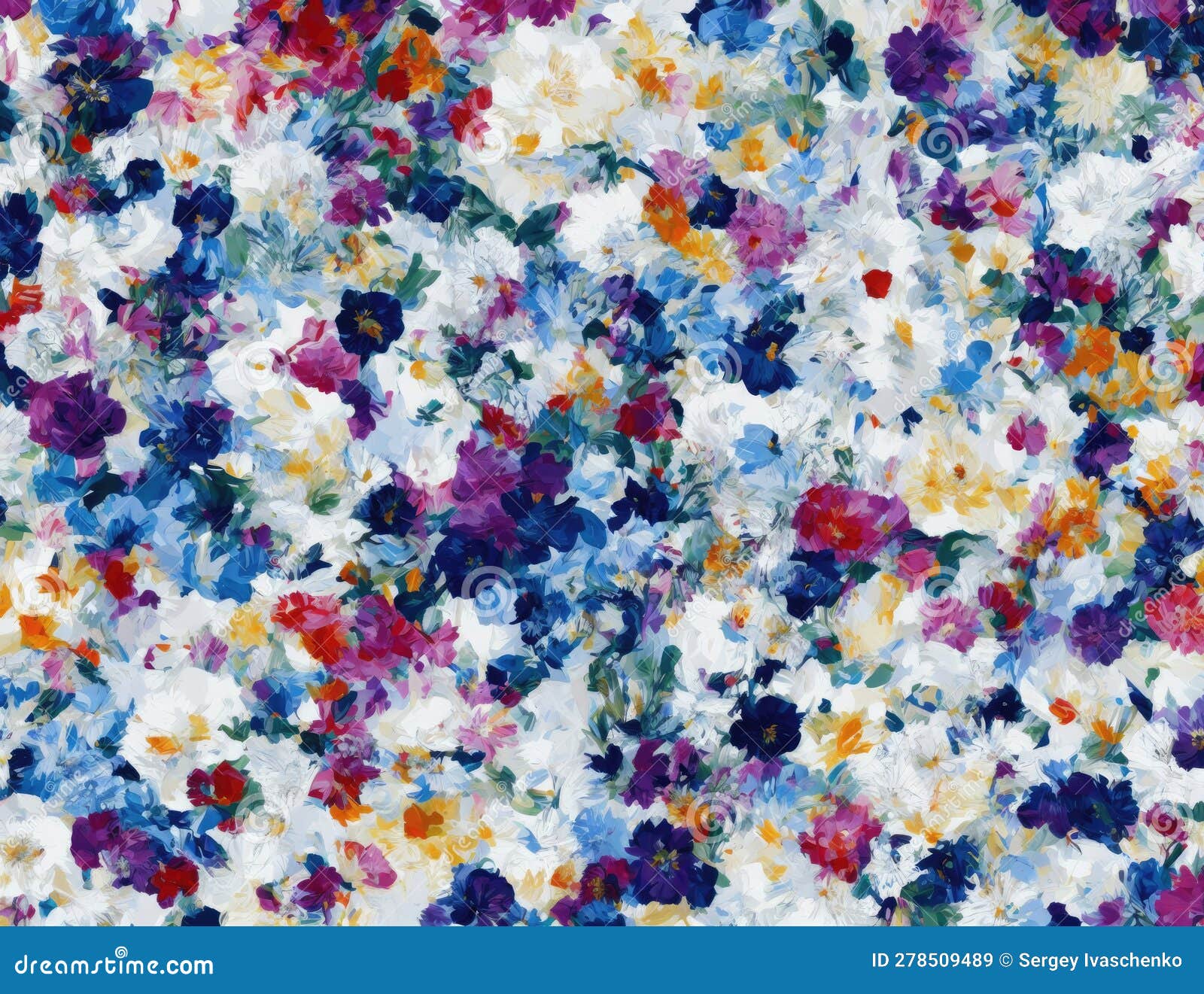 Flowers Abstract Illustration. Stock Illustration - Illustration of ...