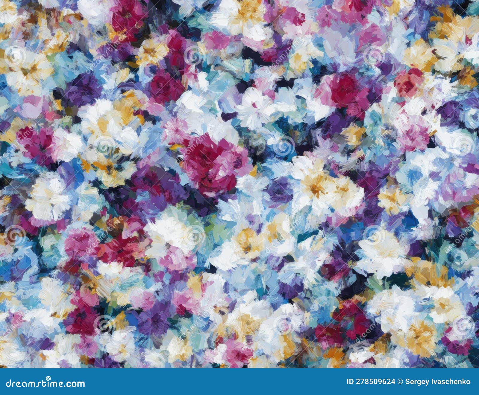 Flowers Abstract Illustration. Stock Photo - Image of circle, diffusion ...