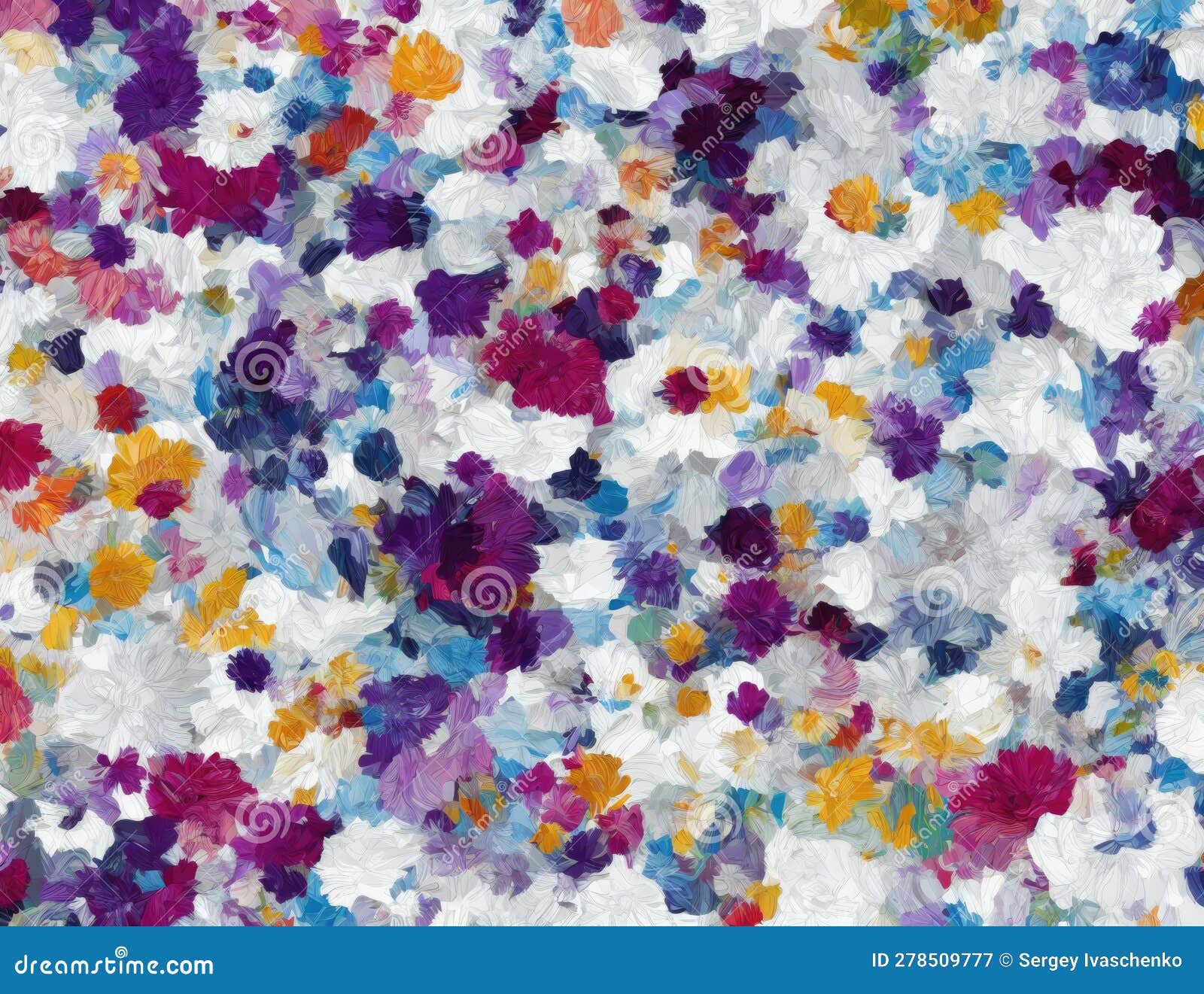 Flowers Abstract Illustration. Stock Illustration - Illustration of ...